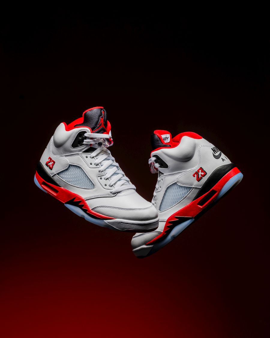 The Air Jordan 5 Fire Red (Black Tongue) | Shoe Palace Blog