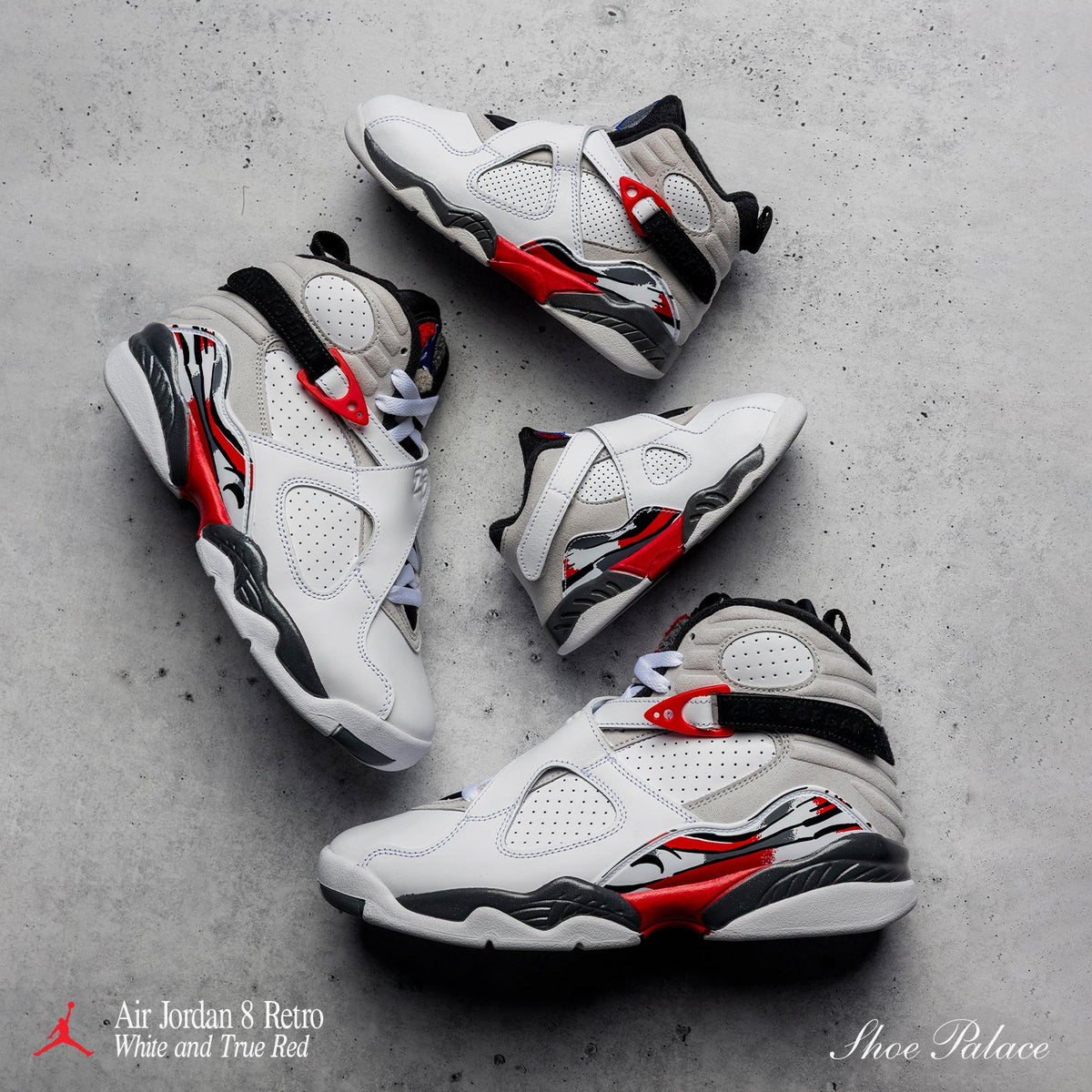 Air Jordan 8 Retro 'White And True Red' – Shoe Palace