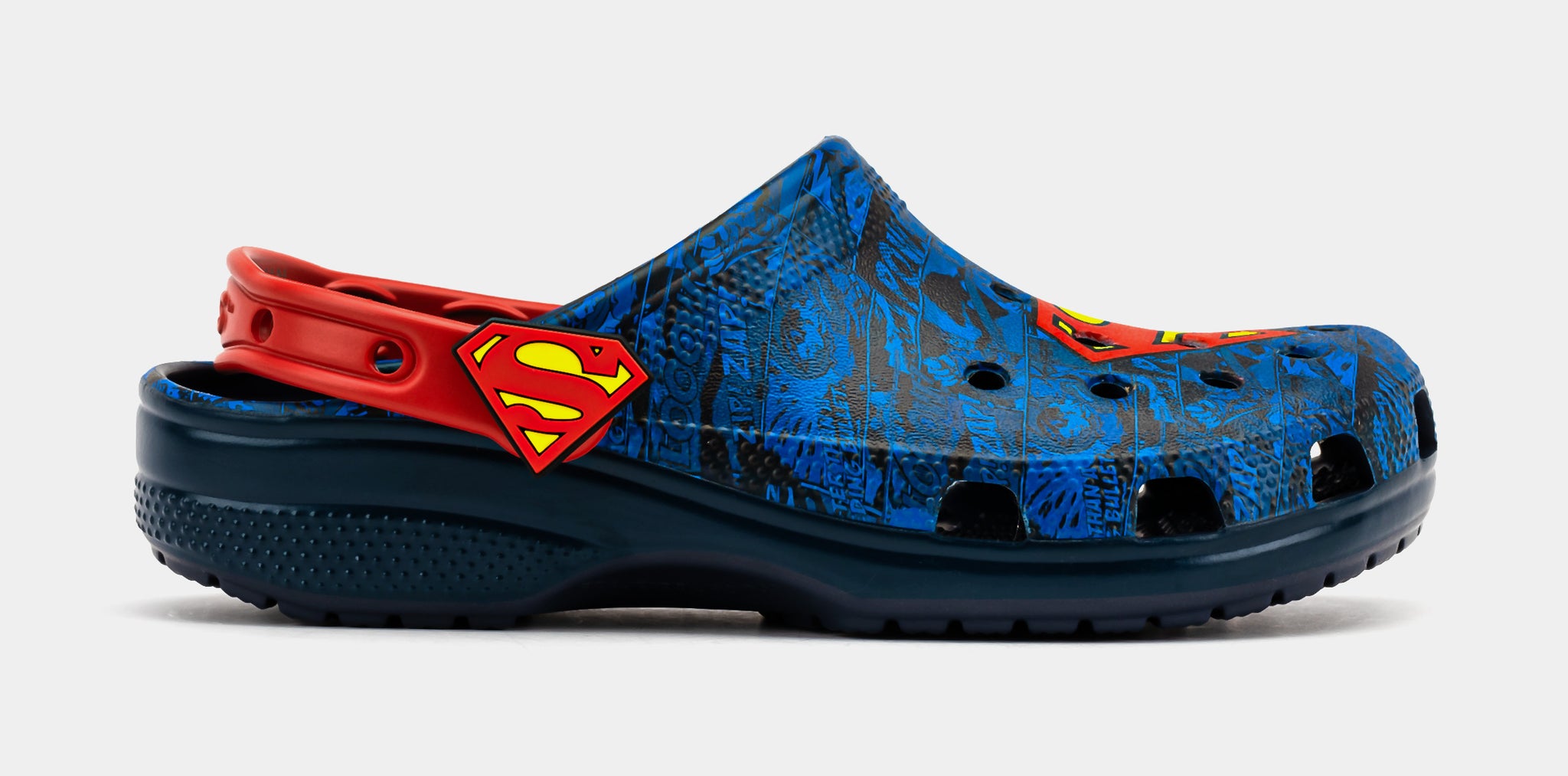 Crocs Superman Classic Clog Mens Sandals Blue Red 211131-90H – Shoe Palace