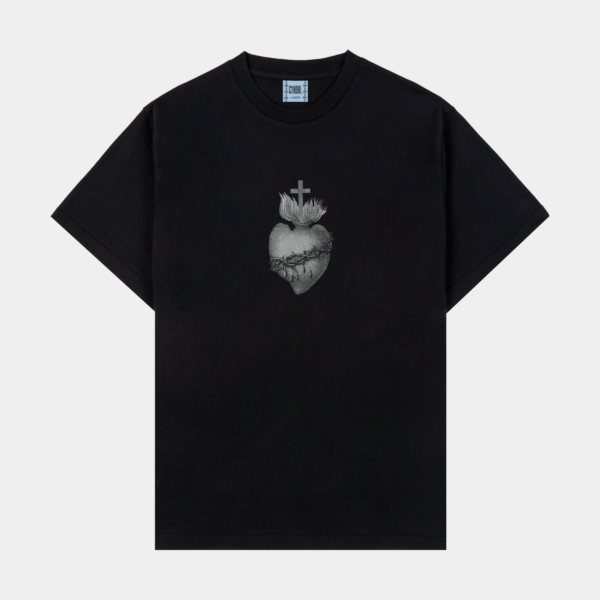 CTHDRL Lady Of Guadalupe Mens Short Sleeve Shirt Black Red MARSS11 ...