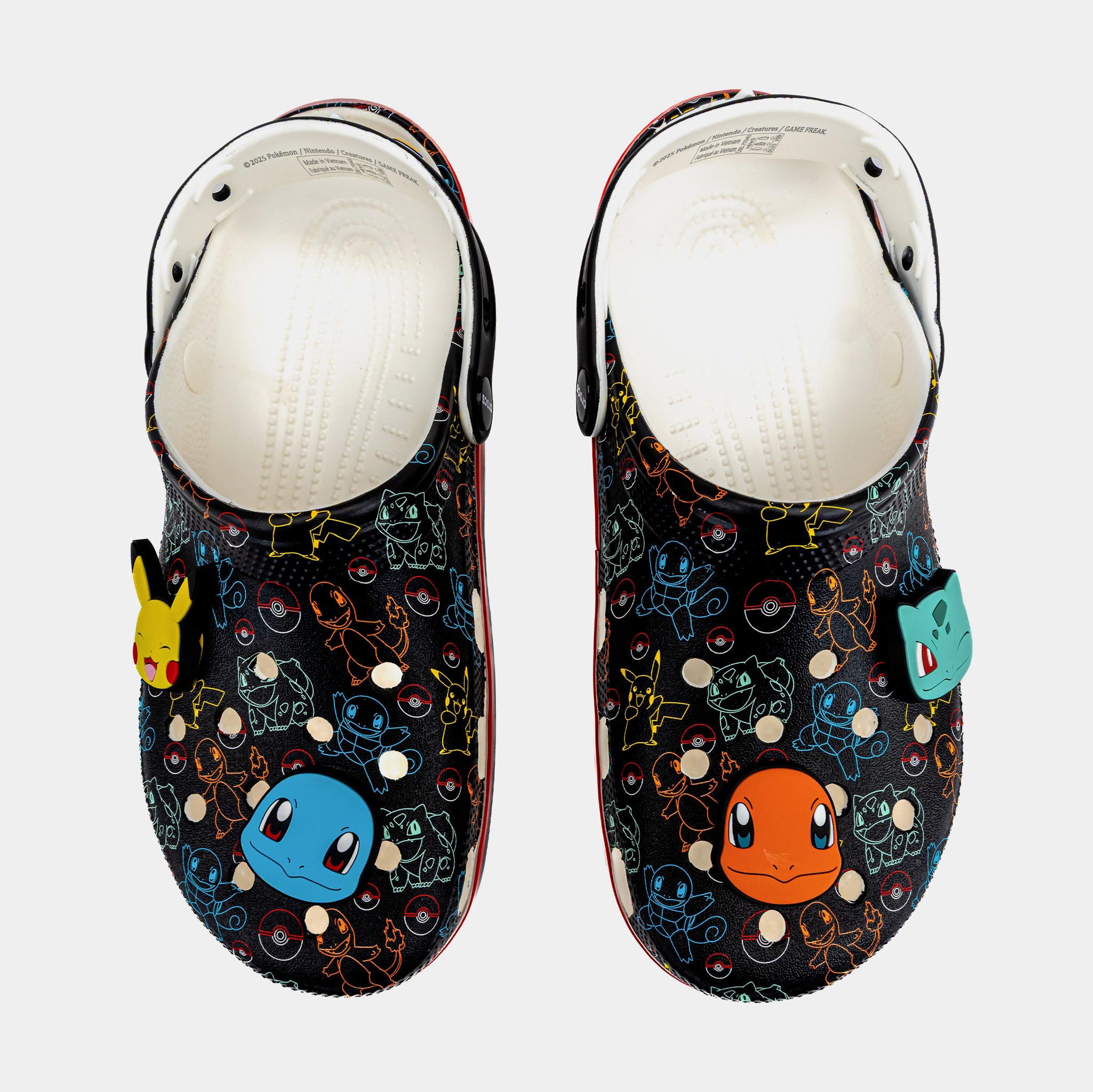 Crocs Pokemon Classic Clog Mens Sandals Black Orange 211343-90H – Shoe ...