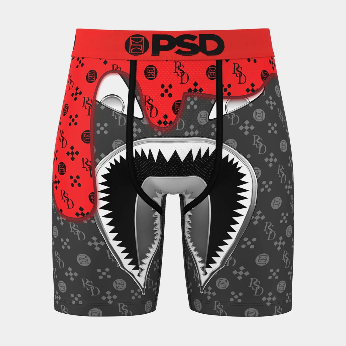 Psd Lux Drip Mens Boxers Grey Red 324180037 – Shoe Palace