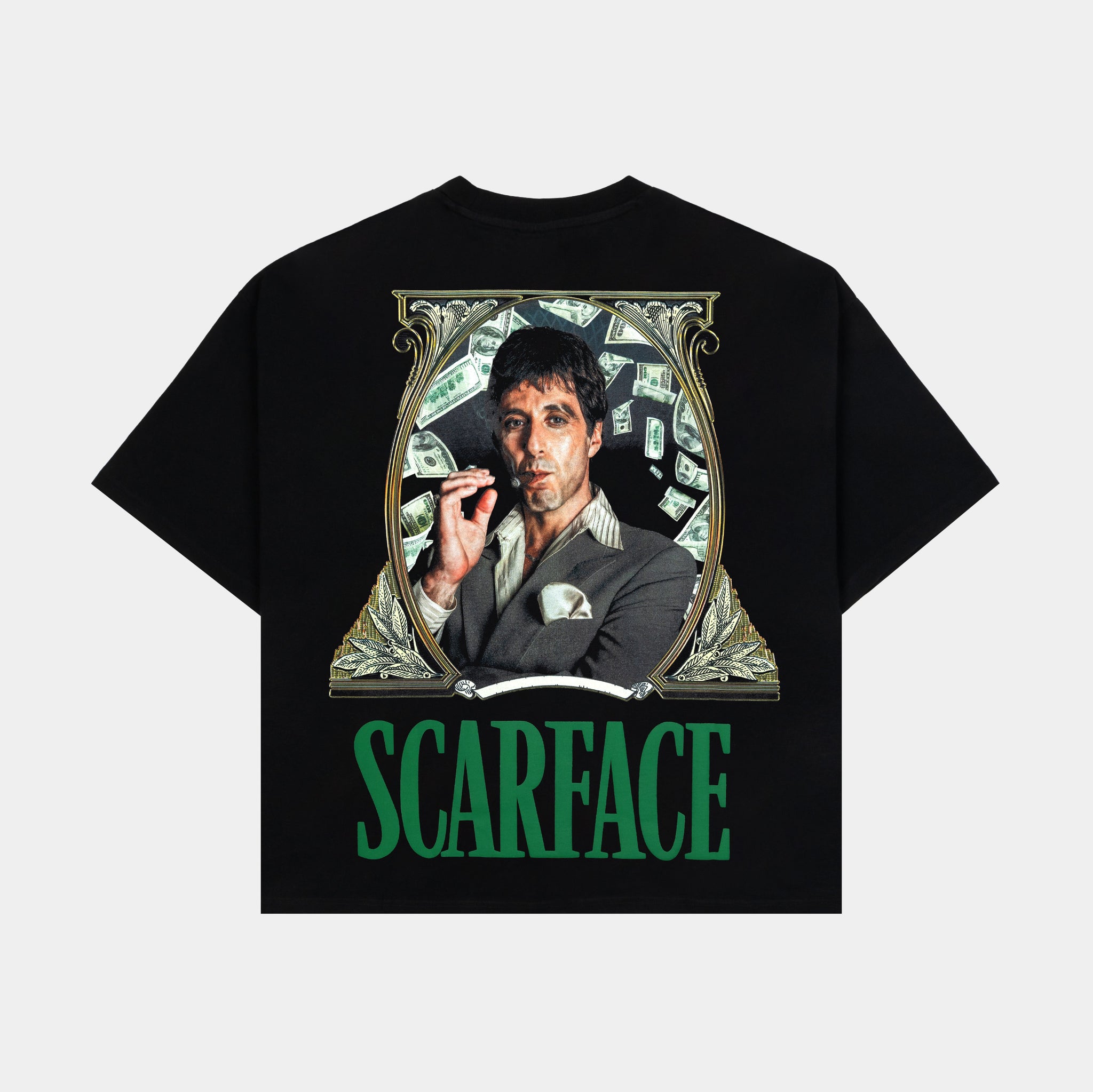 Shoe Palace SP x Scarface Money Mens Short Sleeve Shirt Black Green ...