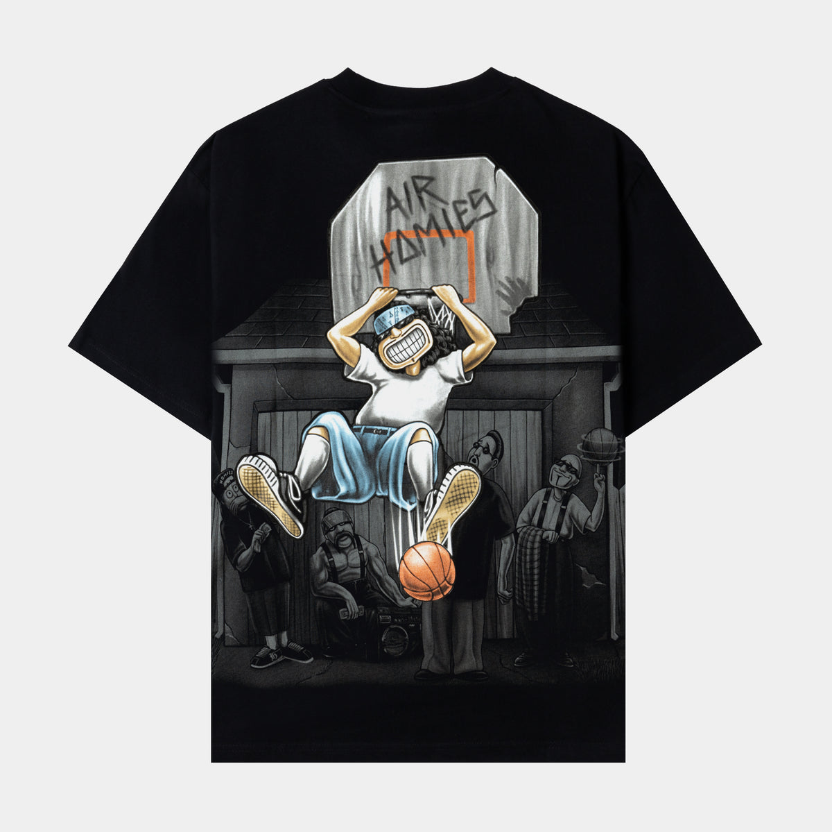 Shoe Palace SP x Homies Air Smiley Mens Short Sleeve Shirt Black White ...