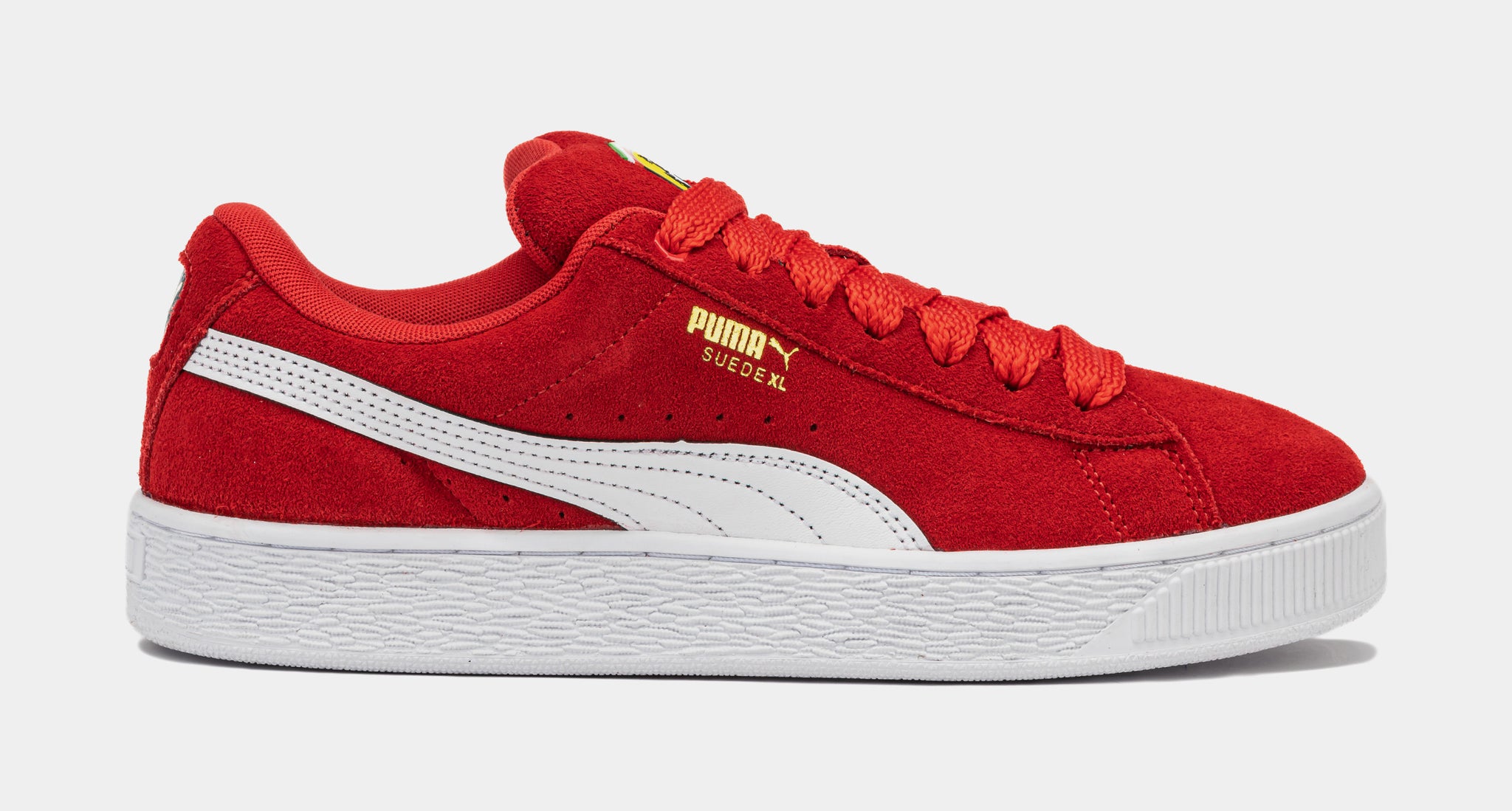 PUMA Scuderia Ferrari Suede XL Mens Lifestyle Shoes Red White 308220 02 ...