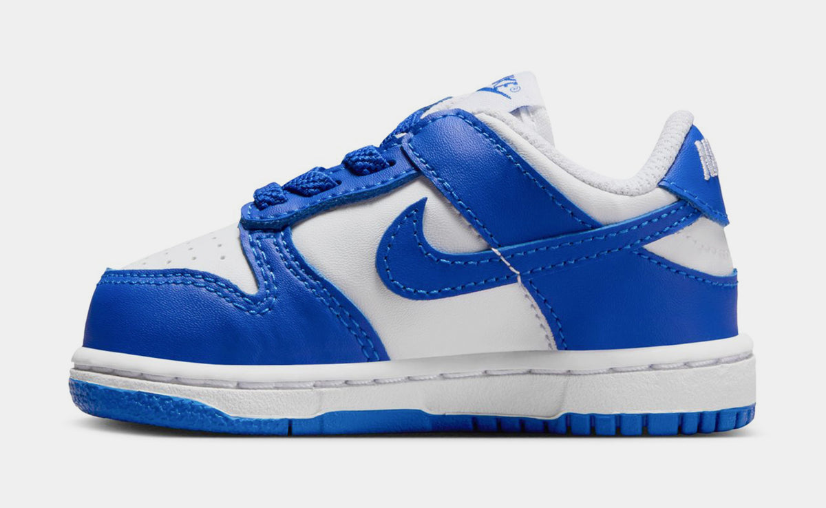 Nike Dunk Low Infant Toddler Basketball Shoes White Hyper Royal Hyper ...