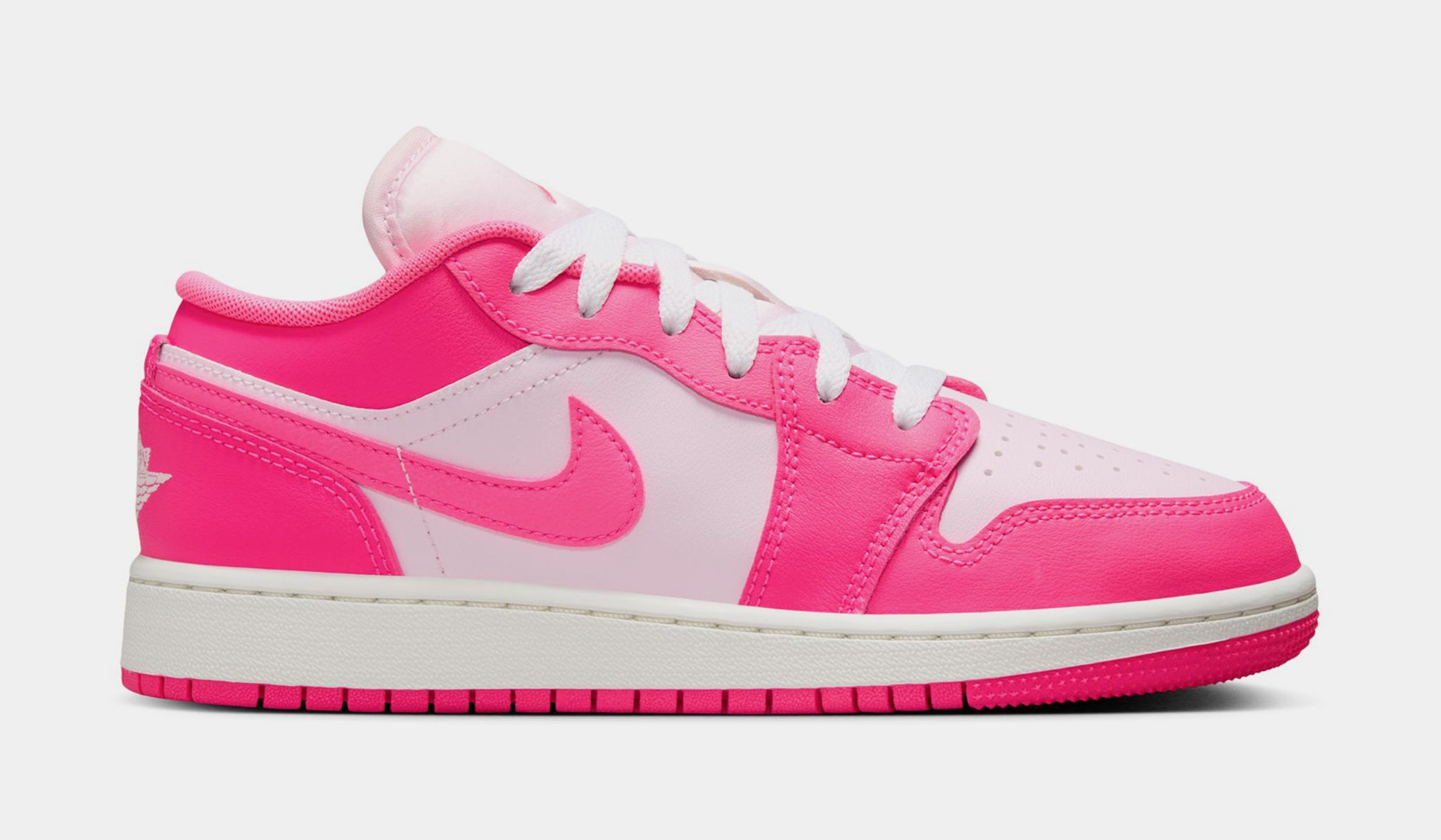 Jordan Air Jordan 1 Low Grade School Lifestyle Shoes Pink Foam Summit ...