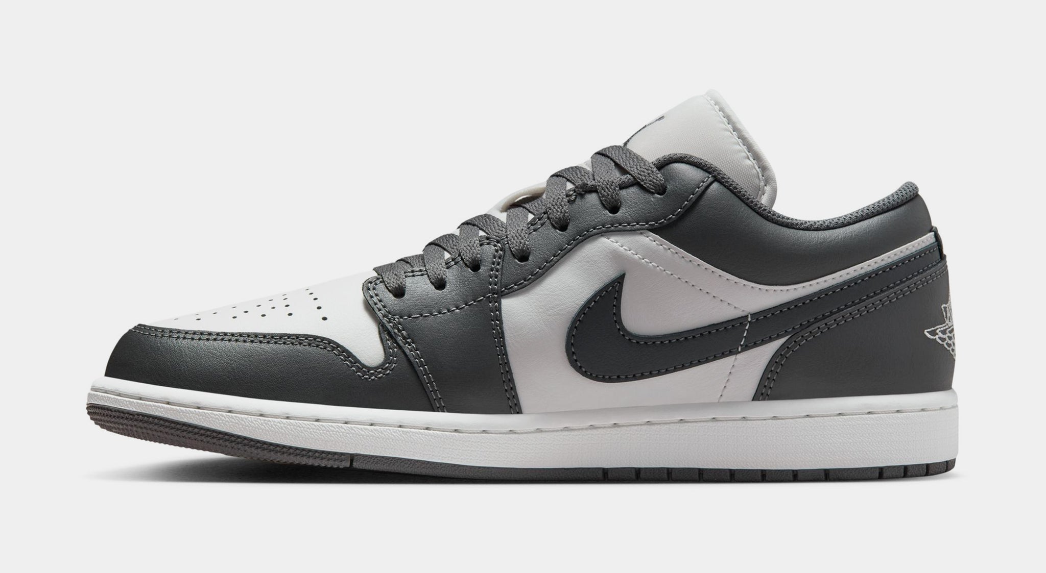 Jordan Air Jordan 1 Low Mens Lifestyle Shoes Iron Grey Summit White ...