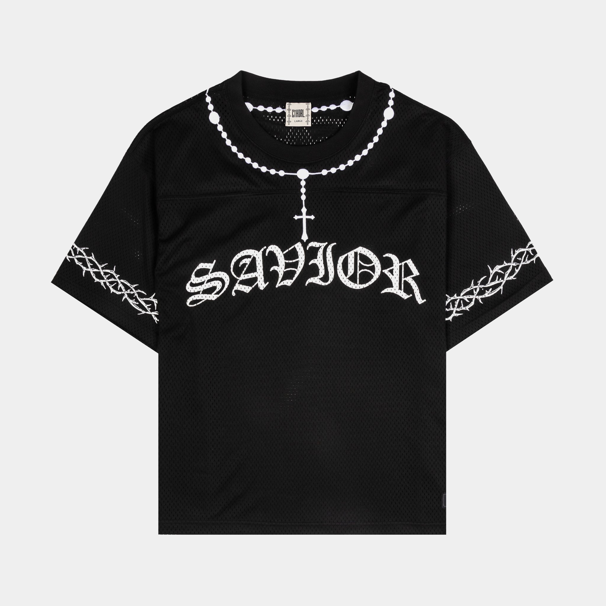CTHDRL The Savior Football Mens Jersey Black White MARFJ201 – Shoe Palace