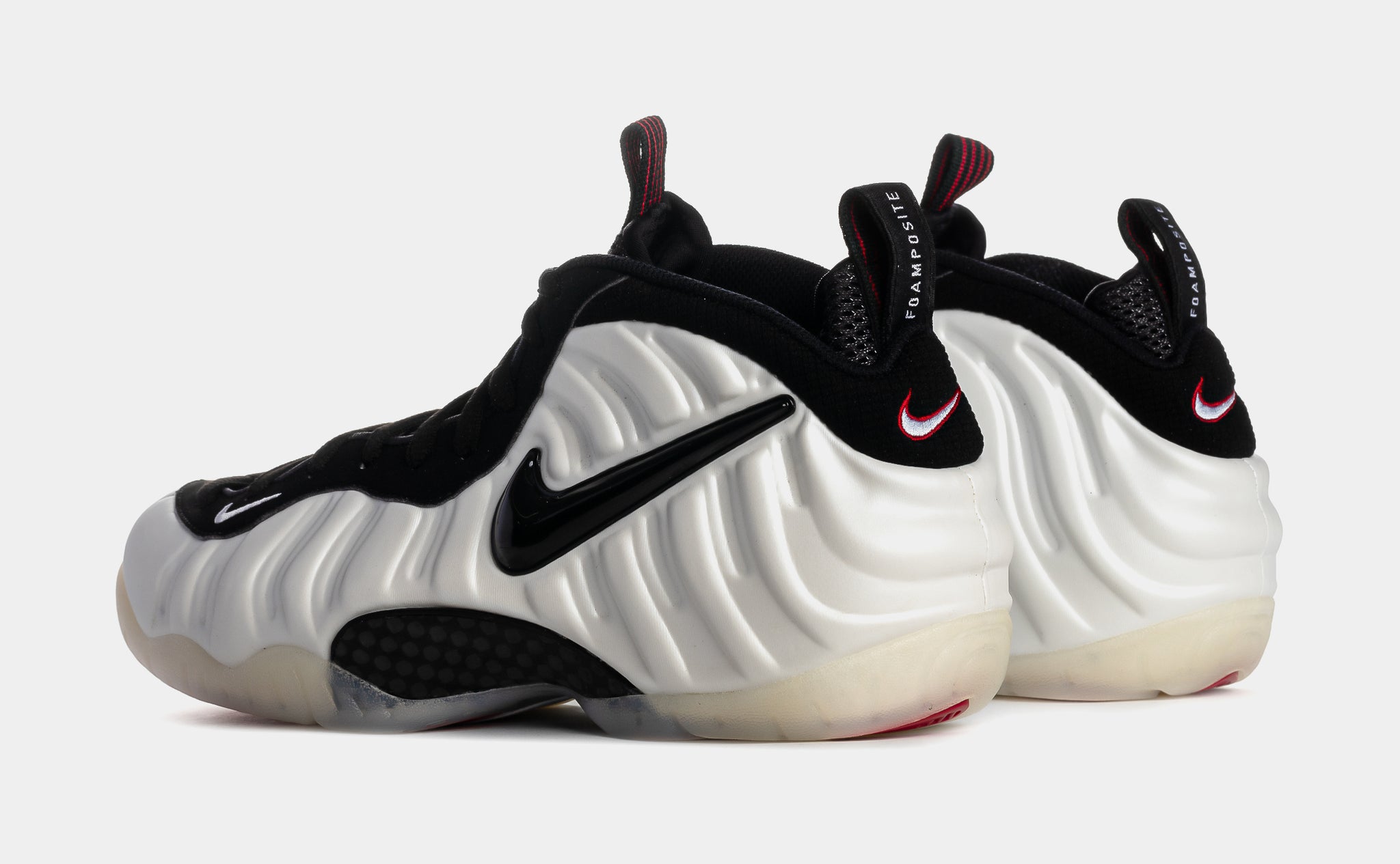 Nike Air Foamposite Pro Pearl Mens Lifestyle Shoes Pearl White Black ...