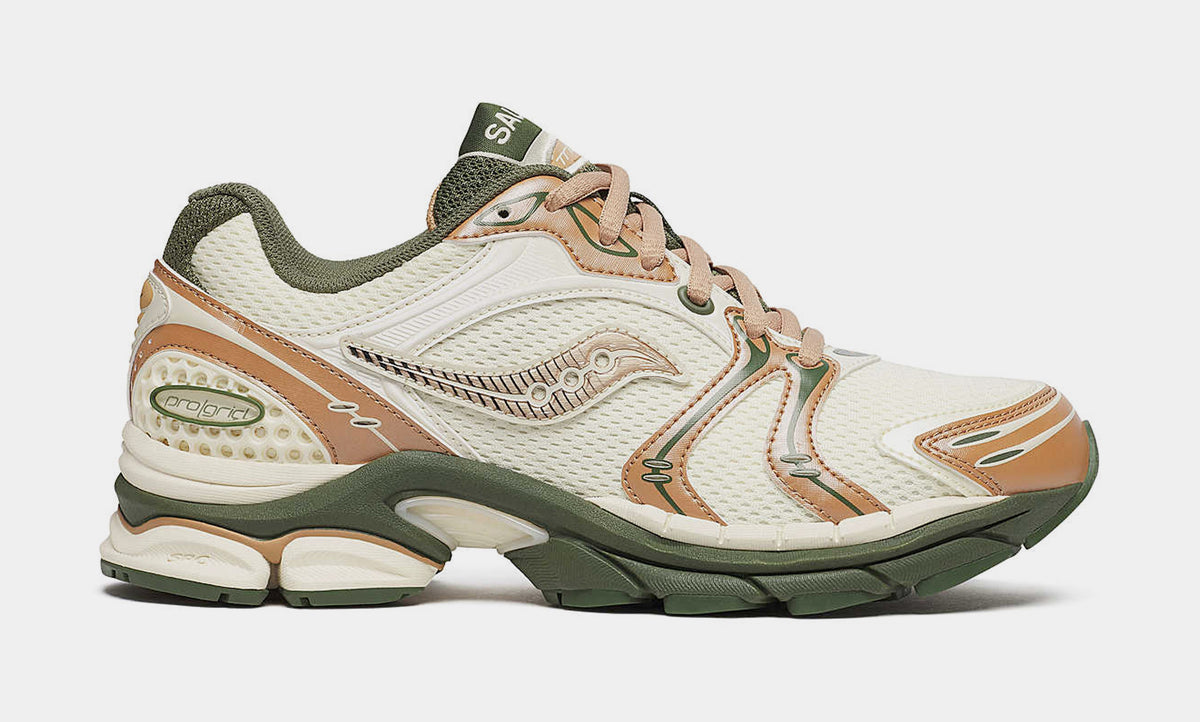 Saucony ProGrid Triumph 4 Seanella Abraham Mens Running Shoes Cream Doe ...