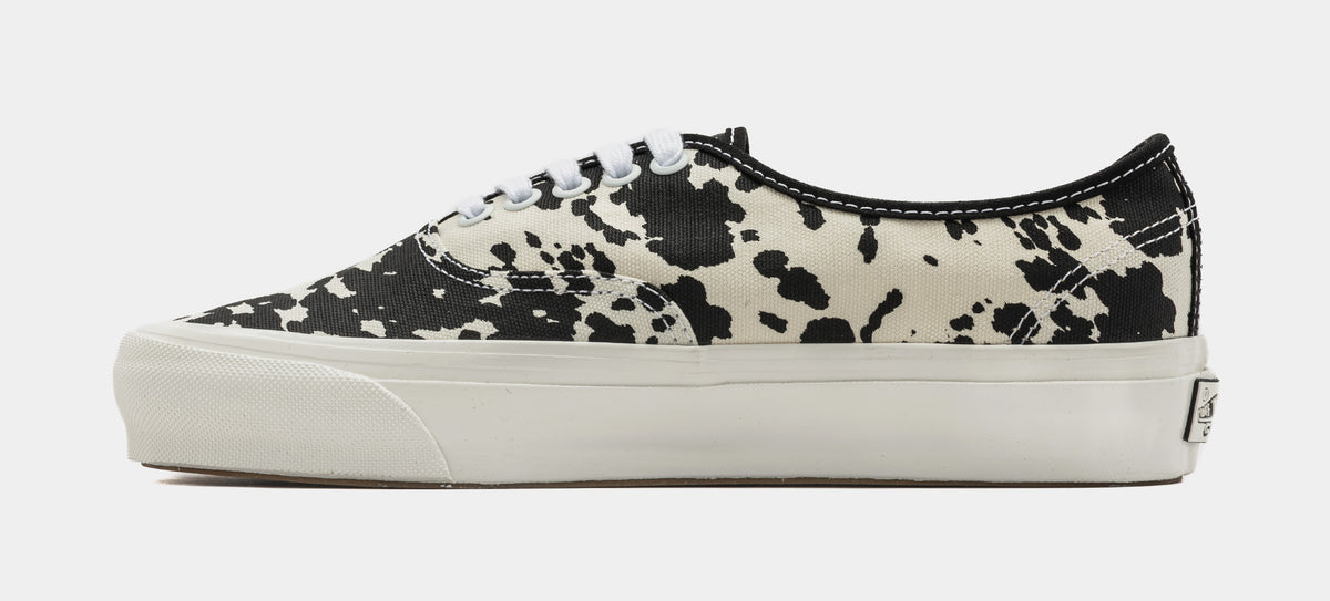 Vans LX Authentic Cow Print Mens Lifestyle Shoes Black White EBNBPT ...