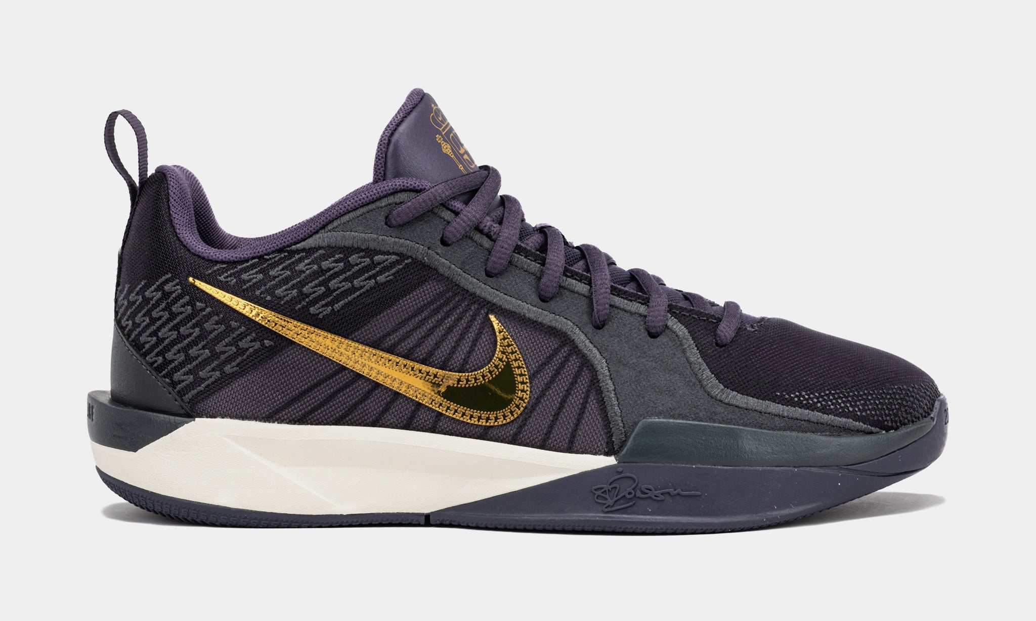 Nike Sabrina 2 KC Grade School Basketball Shoes Dark Raisin Metallic ...