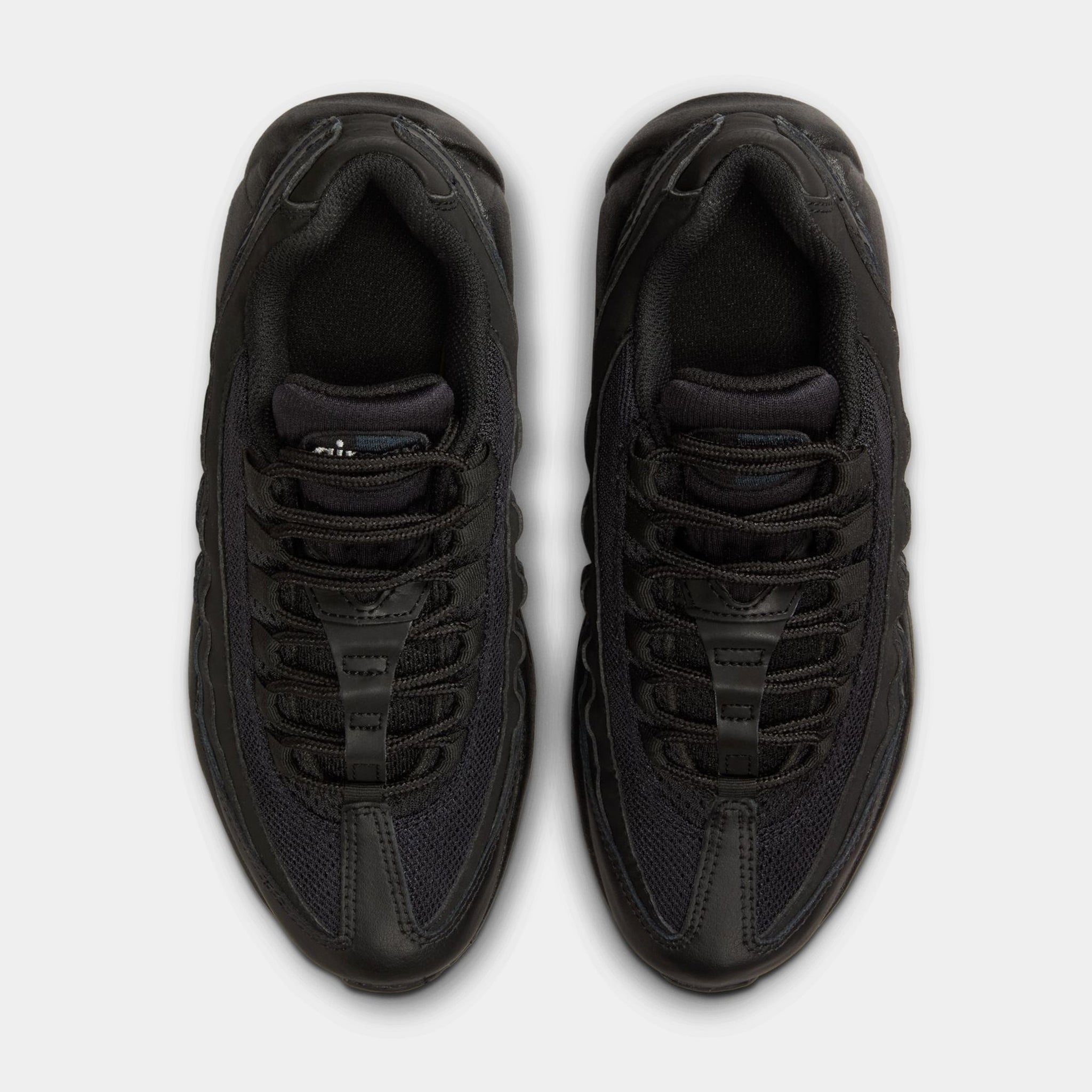 Nike Air Max 95 Grade School Running Shoes Black Black Anthracite Black ...
