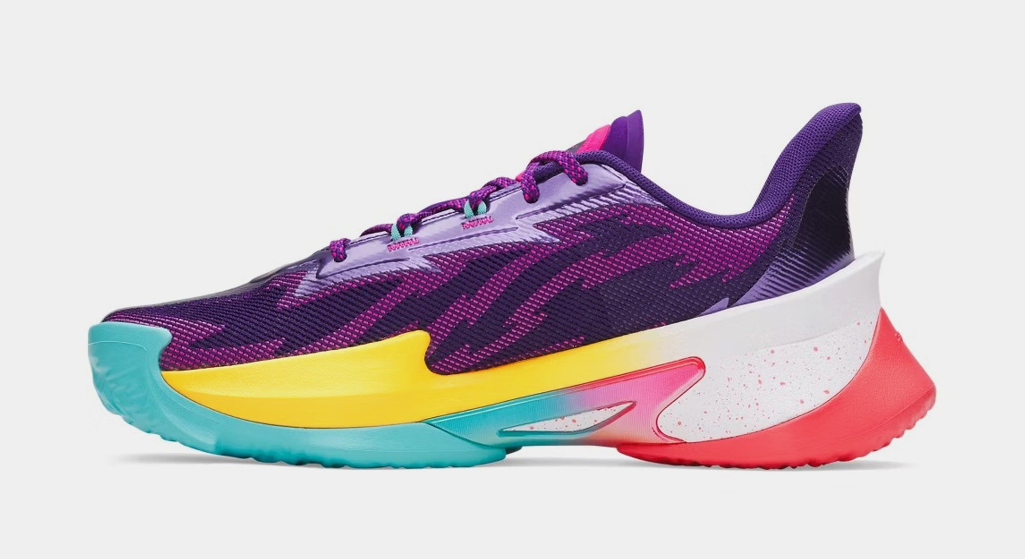 Under Armour Curry Series 7 World Tour Mens Basketball Shoes Purple ...