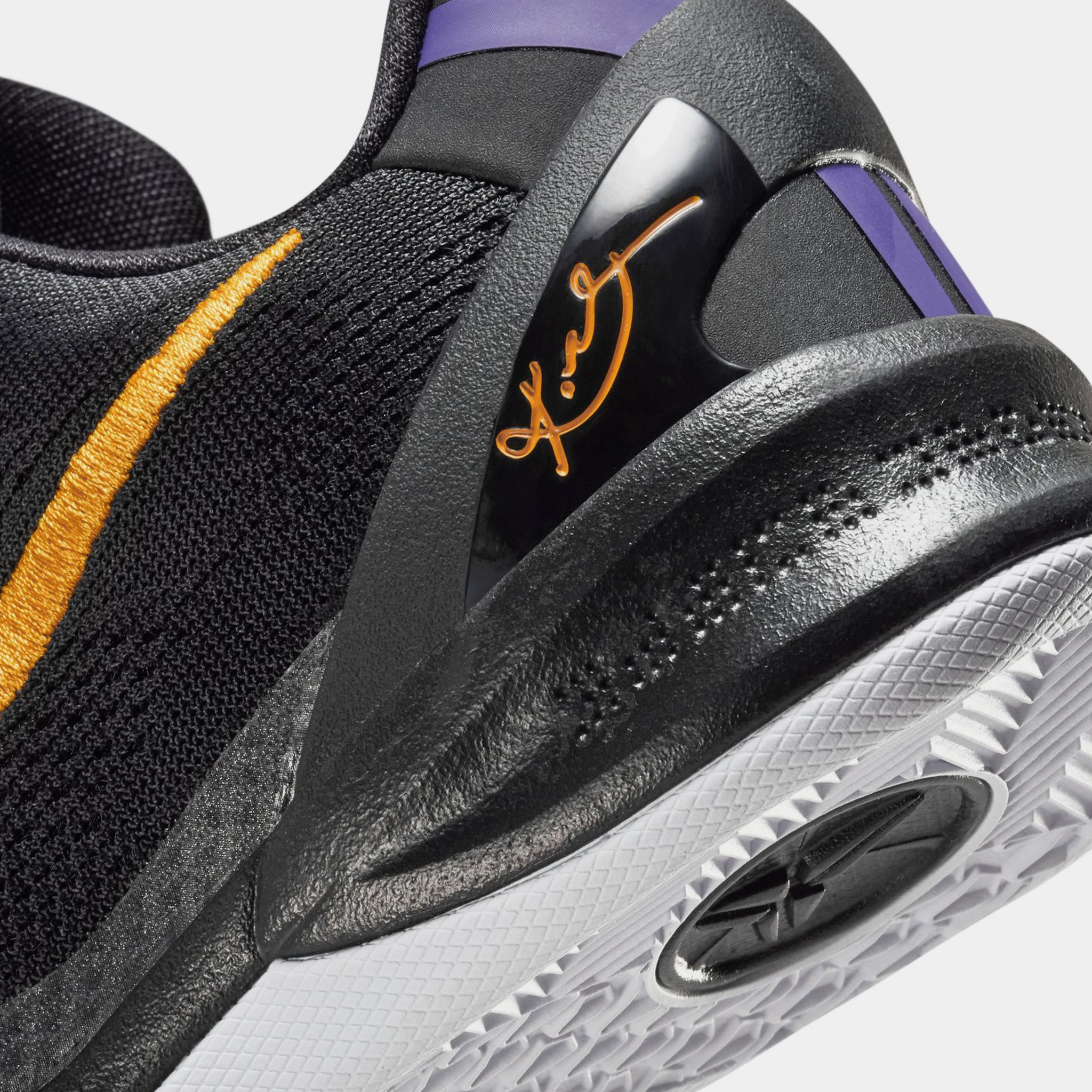 Nike Kobe VIII Grade School Basketball Shoes Black White University ...