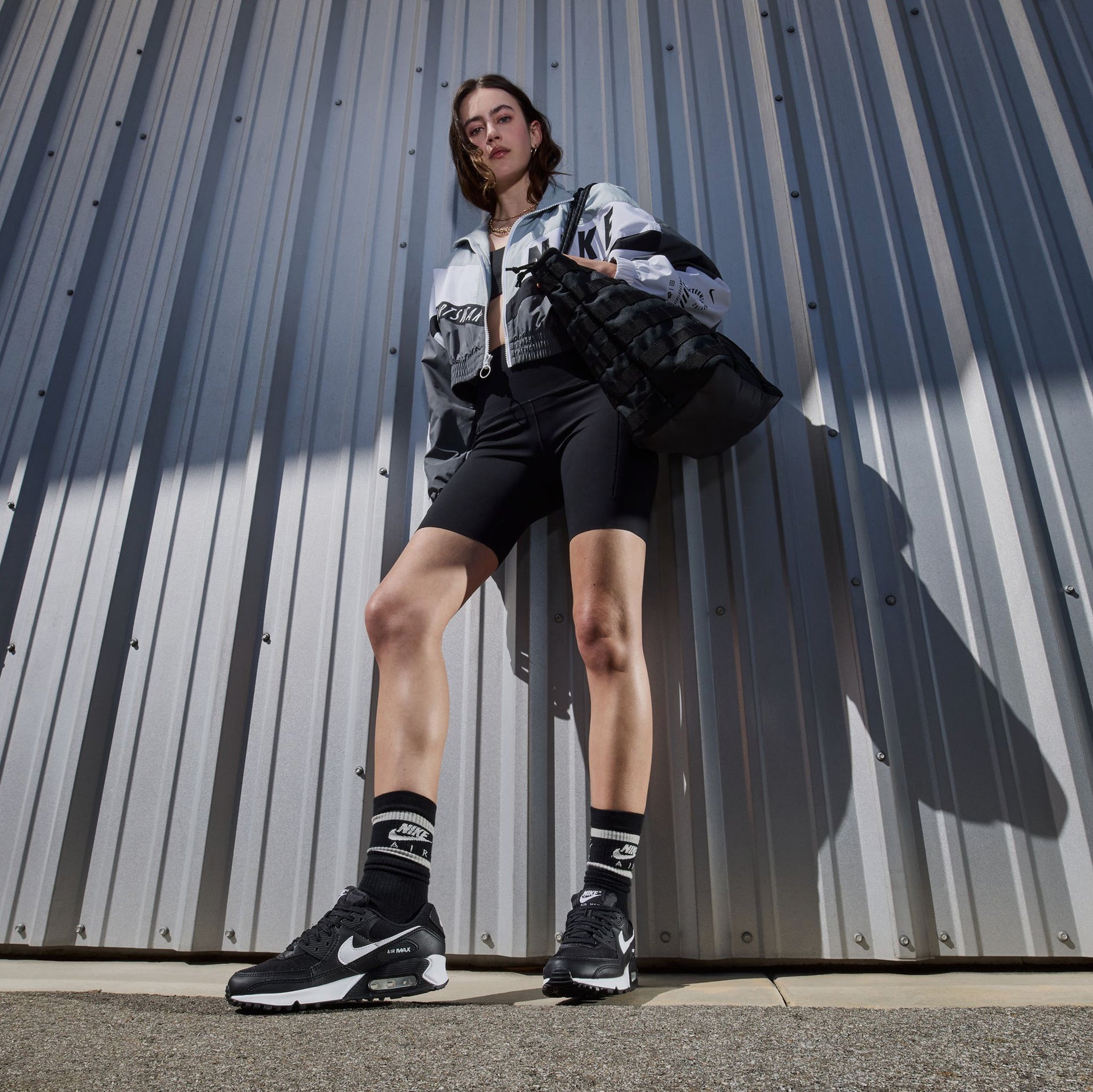Nike Air Max 90 Womens Running Shoes Black Black White DH8010-002 ...