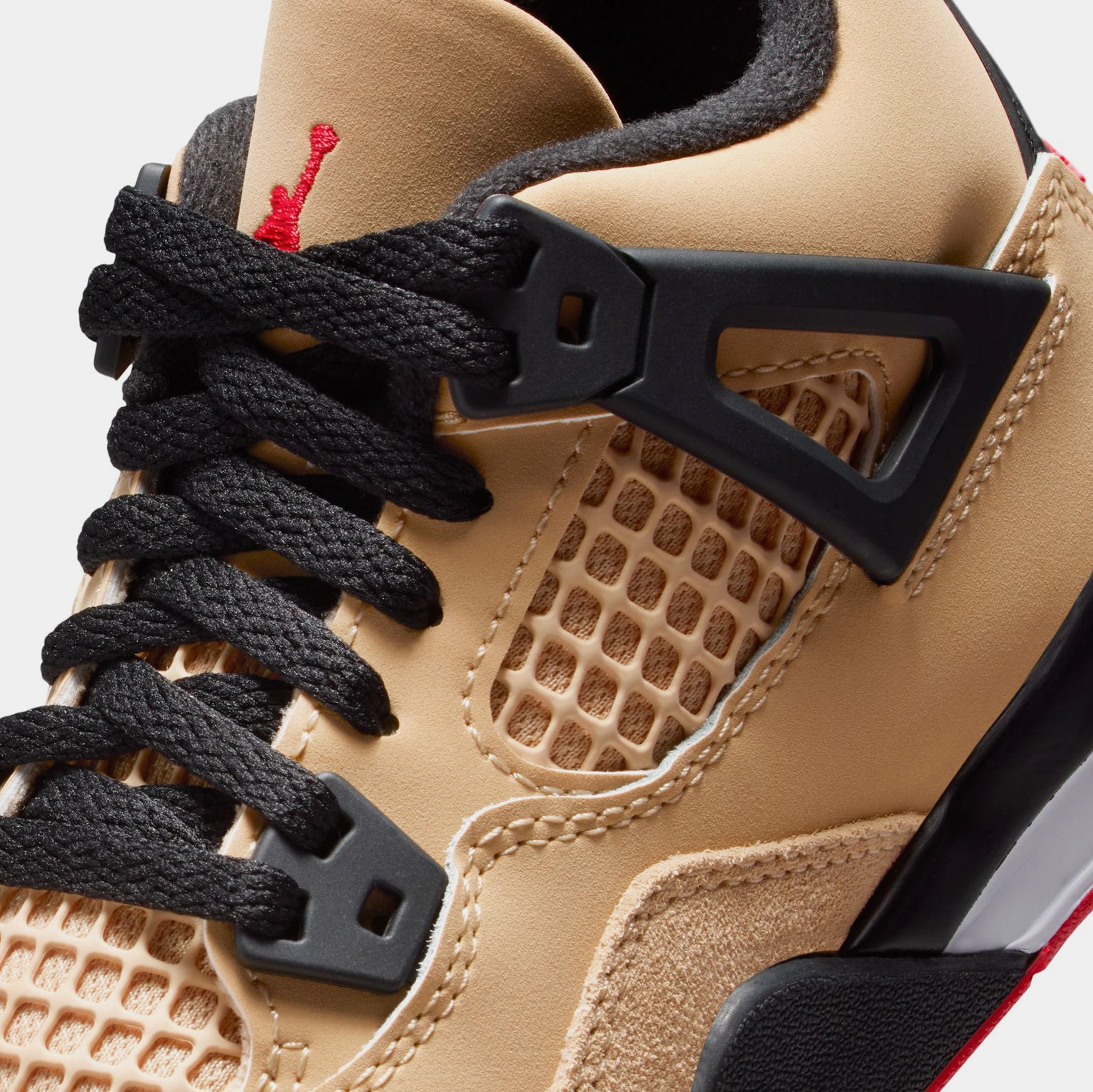 Jordan Air Jordan 4 Retro Preschool Lifestyle Shoes Sesame Fire Red ...