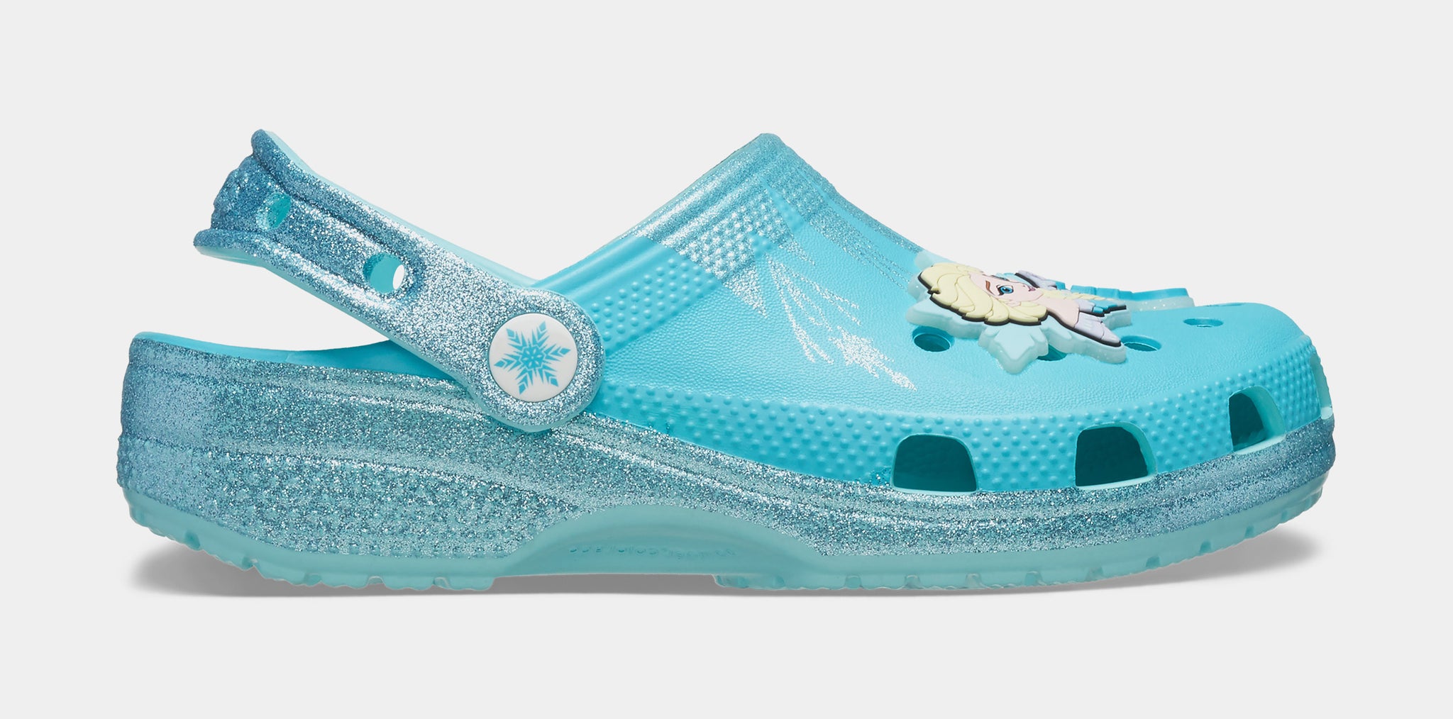 Crocs Frozen Elsa Classic Clog Infant Toddler Sandals Blue White 210237 ...