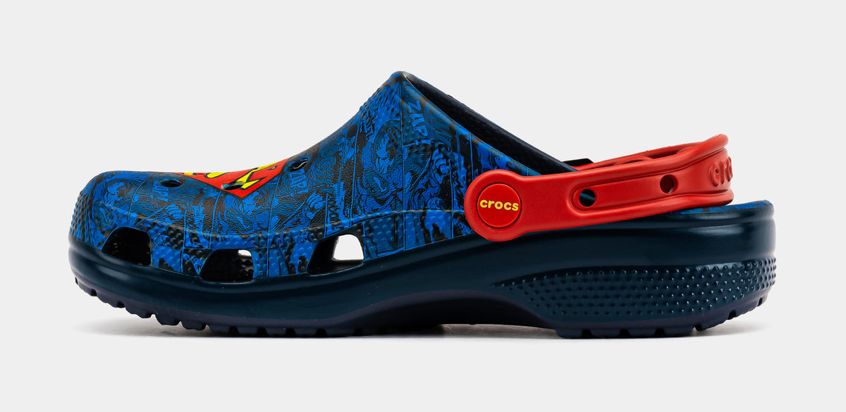Crocs Superman Classic Clog Mens Sandals Blue Red 211131-90H – Shoe Palace