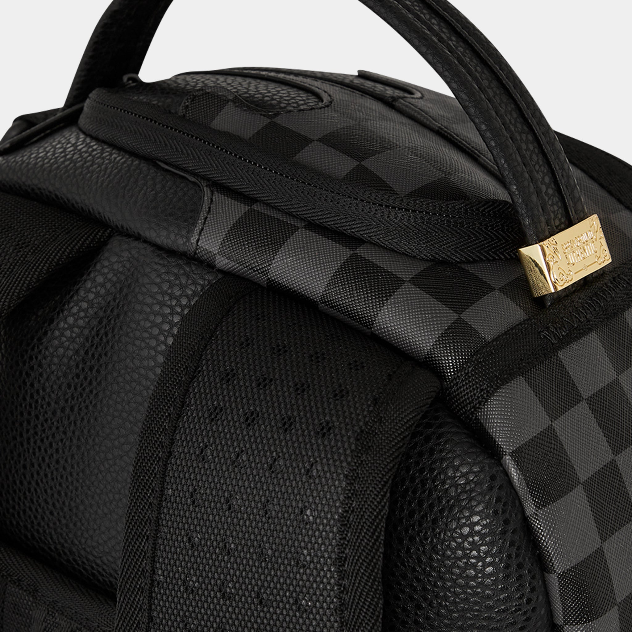 Sprayground Unfinished Shark Checkered Mens Backpack Black White ...