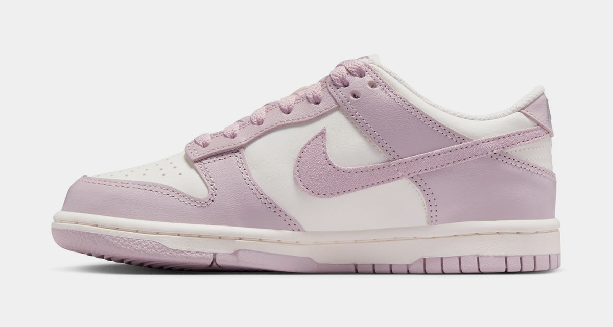 Nike Dunk Low Grade School Lifestyle Shoes Sail Particle Rose Enigma ...