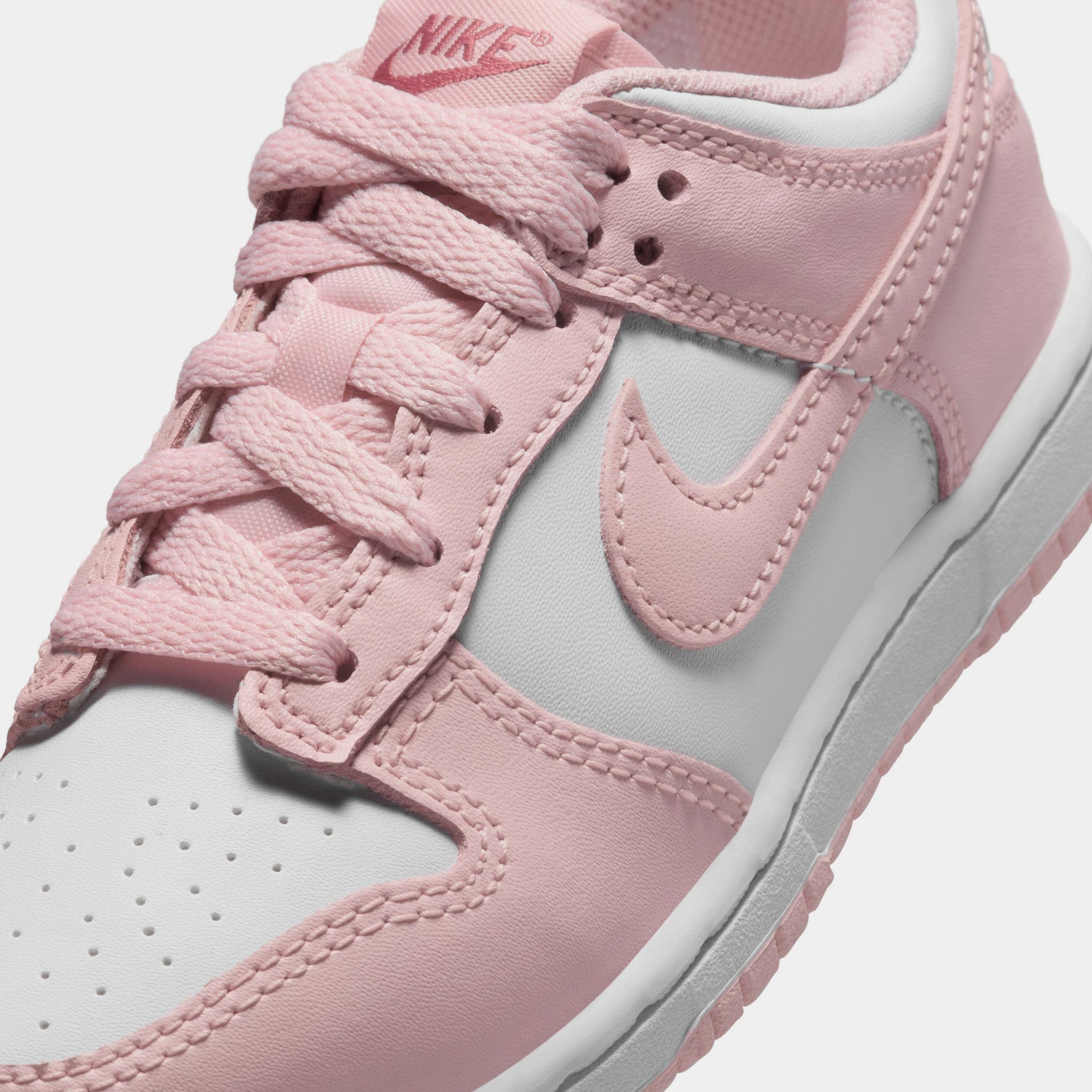 Nike Dunk Low Preschool Lifestyle Shoes Pink Glaze Pomegranate HV0930 ...