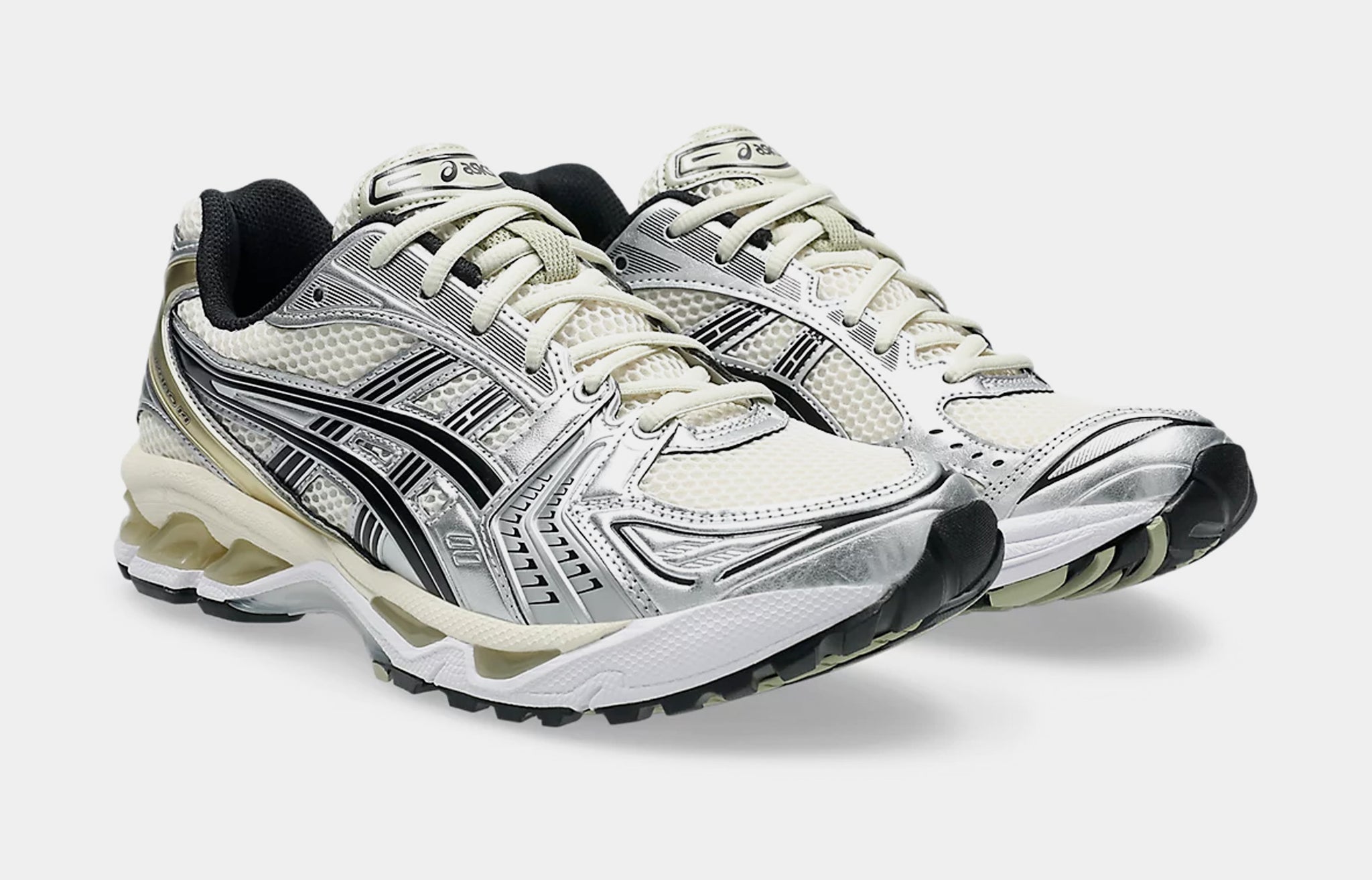ASICS Gel Kayano 14 Mens Running Shoes Birch Pure Silver 1203A537-200 ...