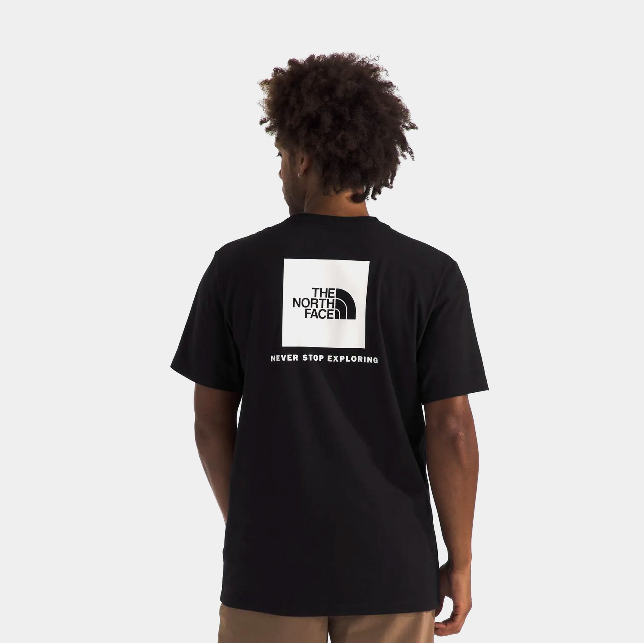 The North Face Core Box NSE Mens Short Sleeve Shirt Black White ...