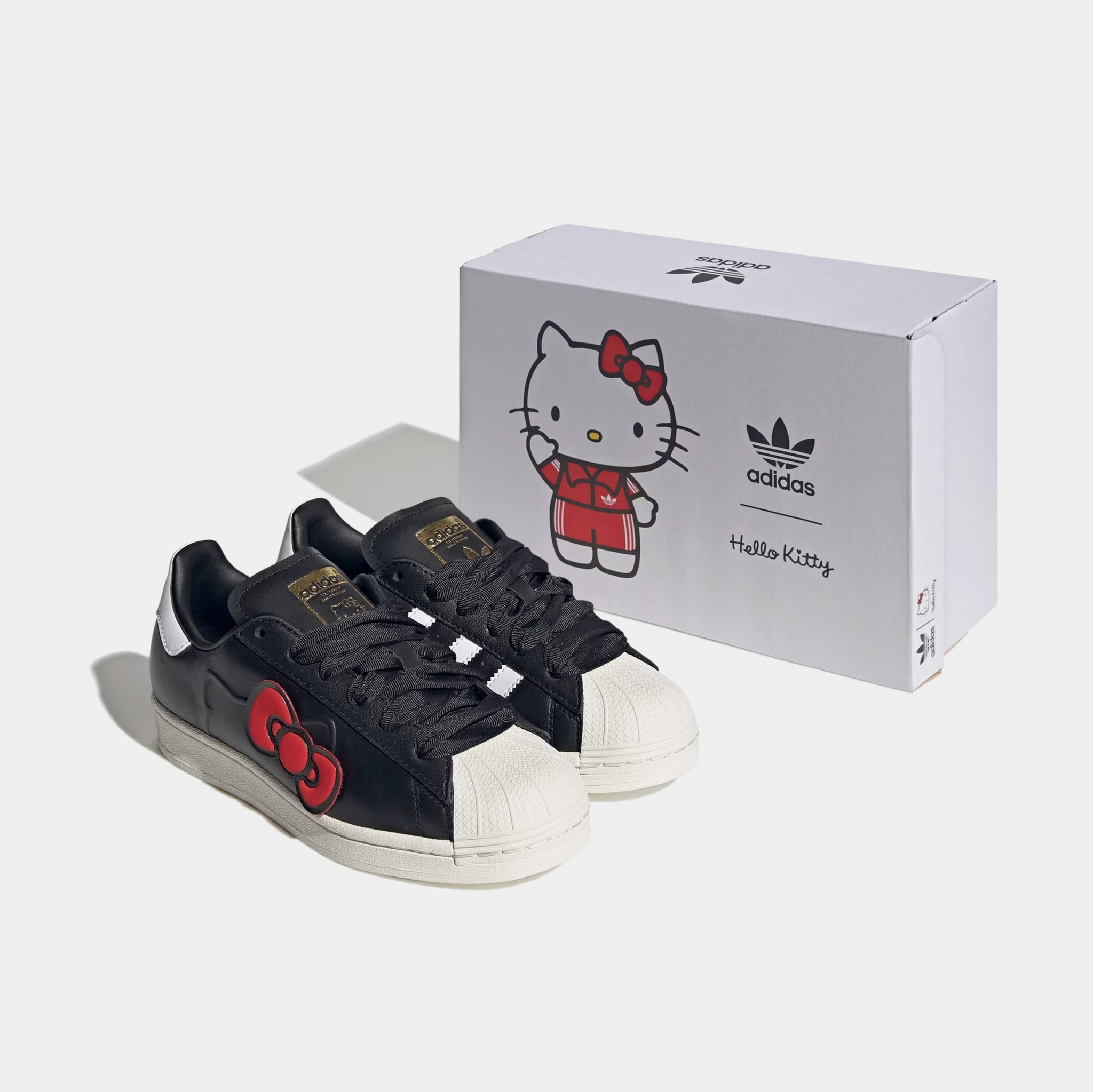 adidas Hello Kitty Superstar Grade School Lifestyle Shoes Black Red ...