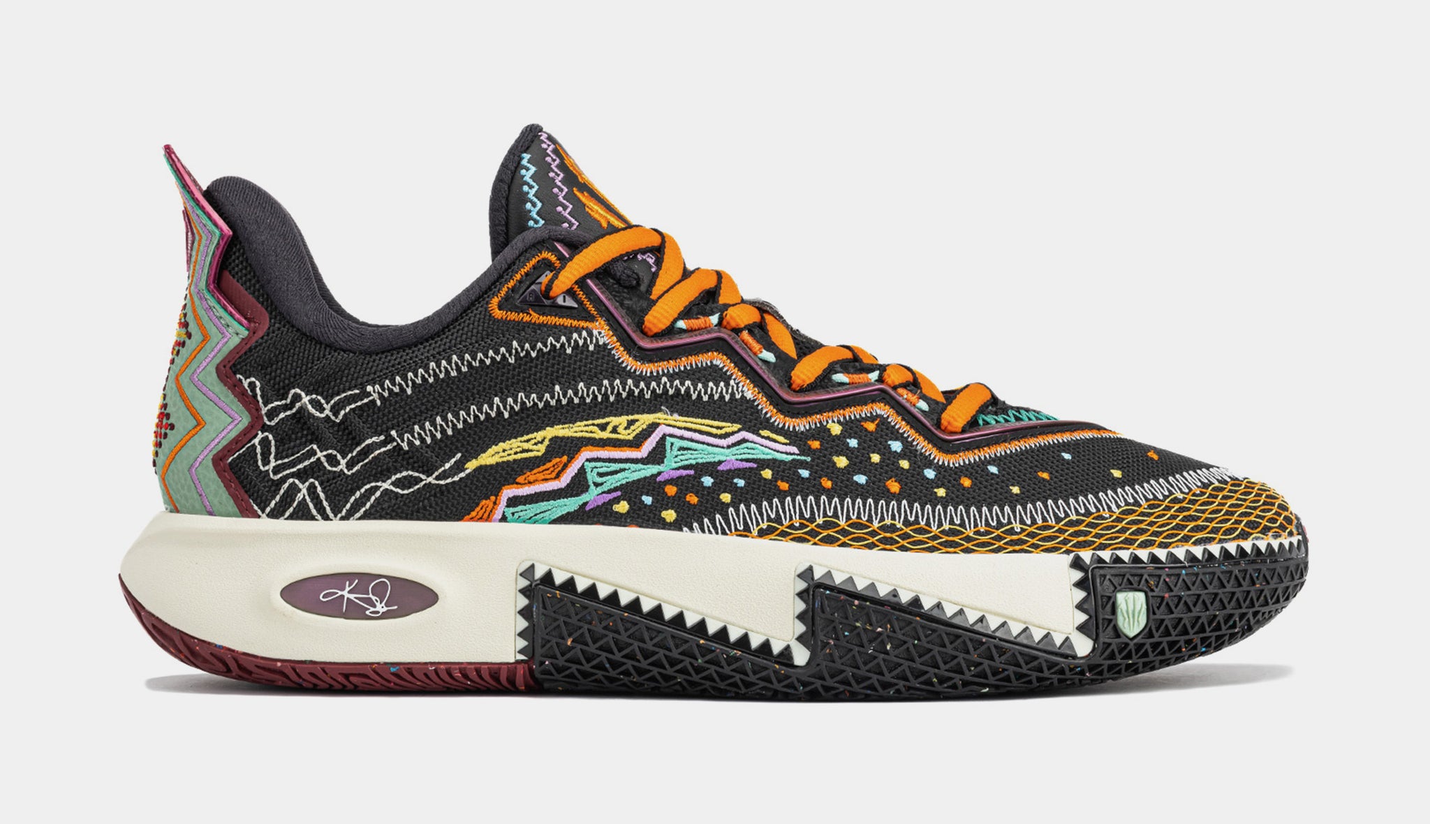 ANTA Kai 2 Solar Return Mens Basketball Shoes Black Orange 8125B1110S-3 ...