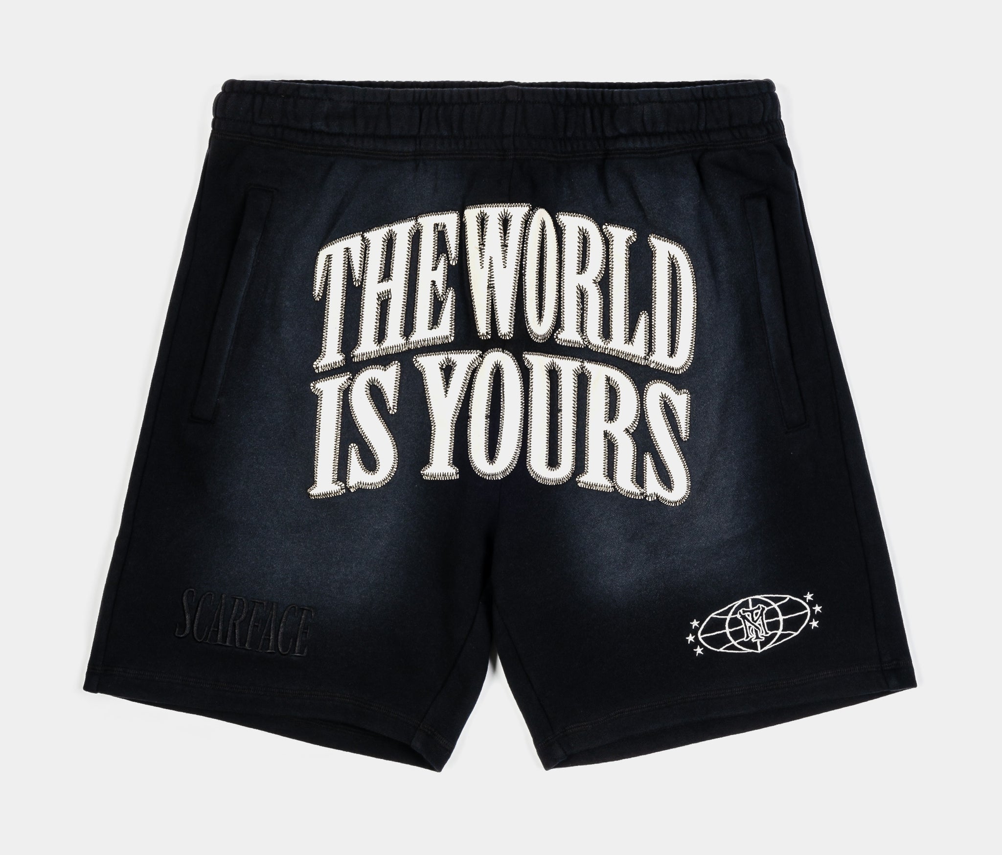 Shoe Palace SP x Scarface The World Is Yours Faded Fleece Mens Shorts ...