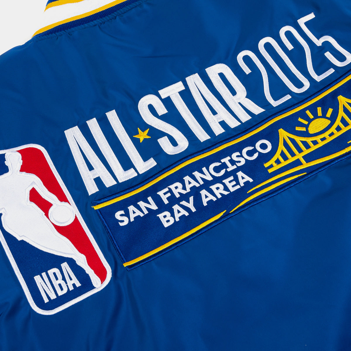 JH Distributors NBA All Star 2025 Reversible Mens Jacket Blue Yellow ...