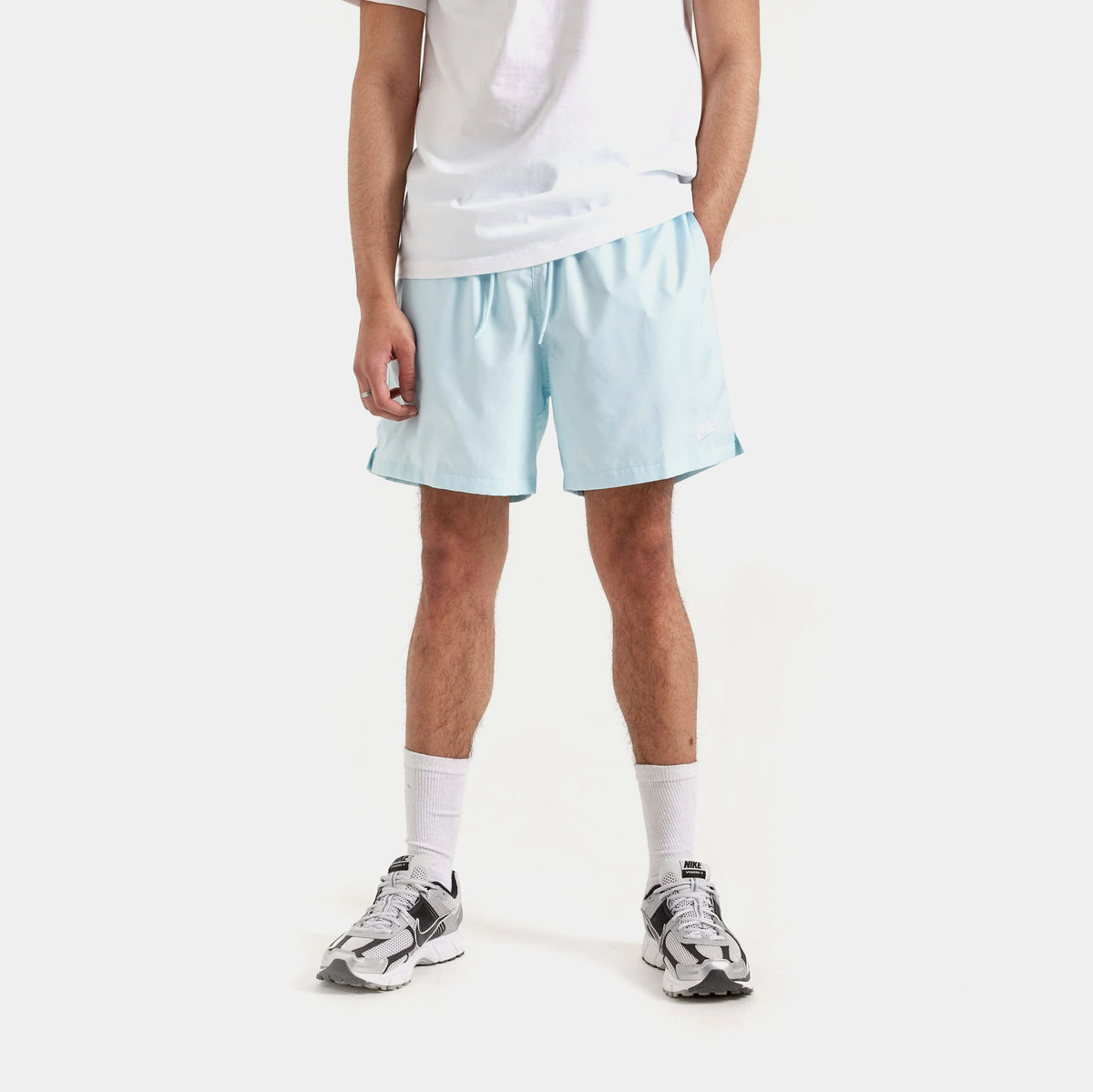 Nike NSW Club Woven Flow Mens Shorts Glacier Blue White FN3307-474 ...