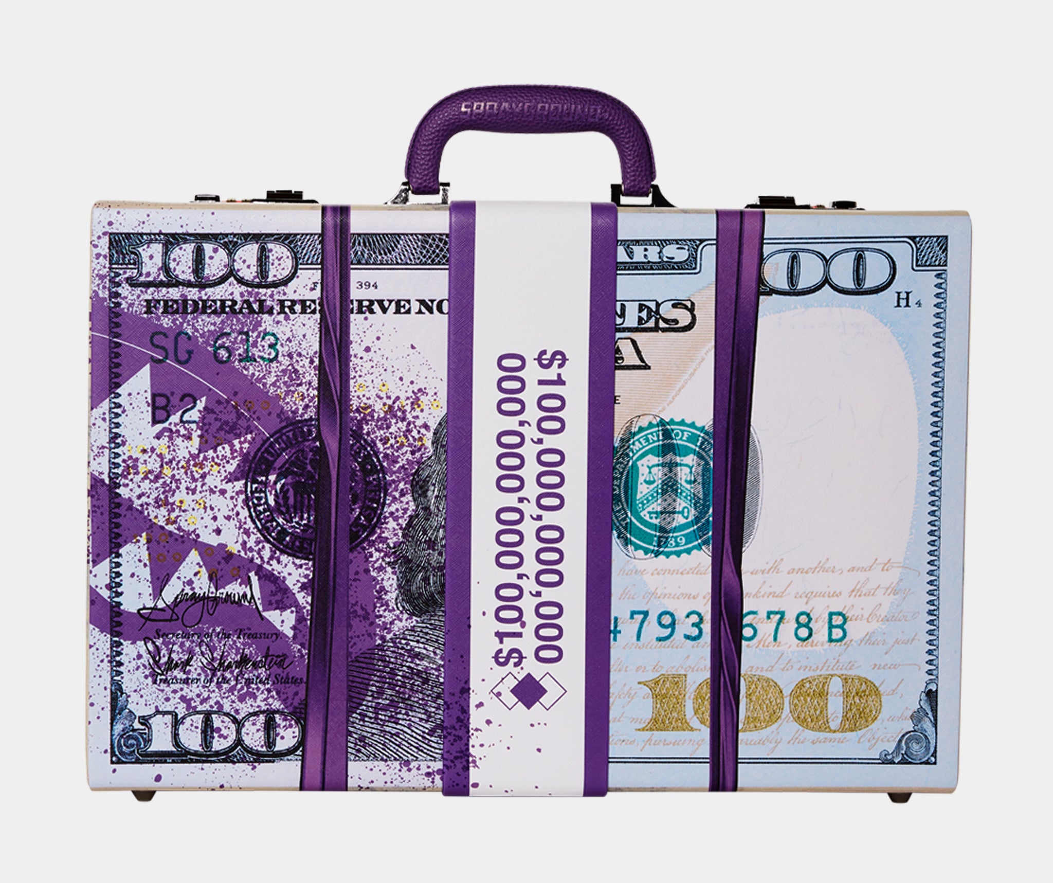 Sprayground Money Band Briefcase Mens Bag Purple Blue 910B6756NSZ ...