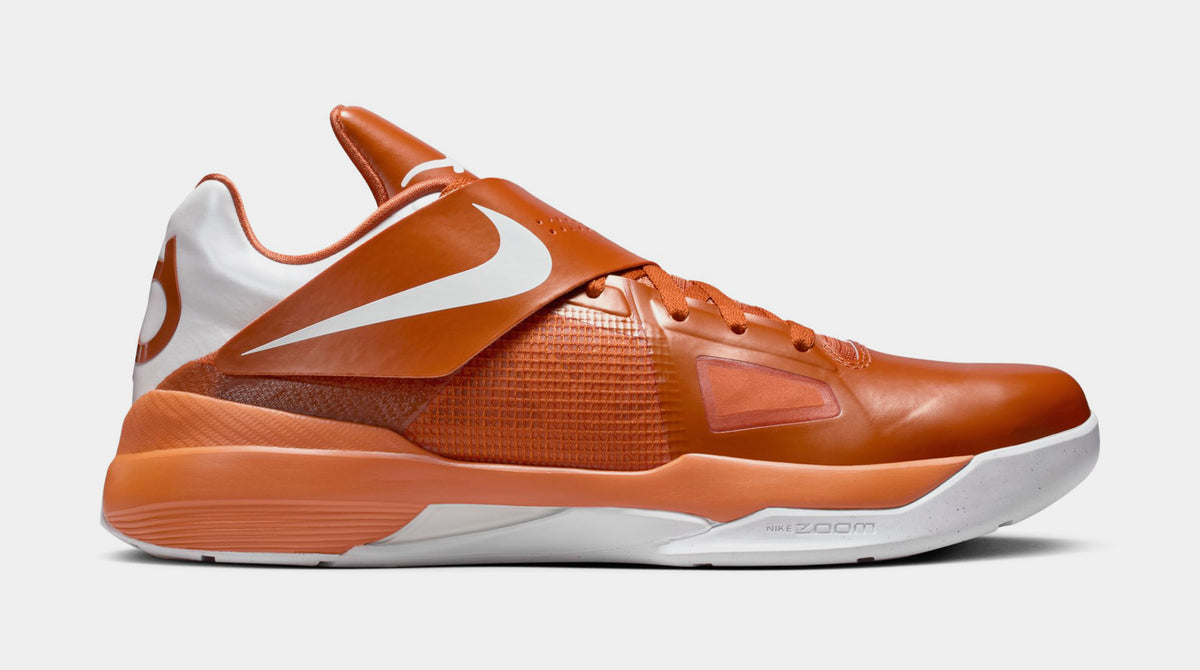 Nike Zoom KD 4 Desert Orange Mens Basketball Shoes Desert Orange White ...