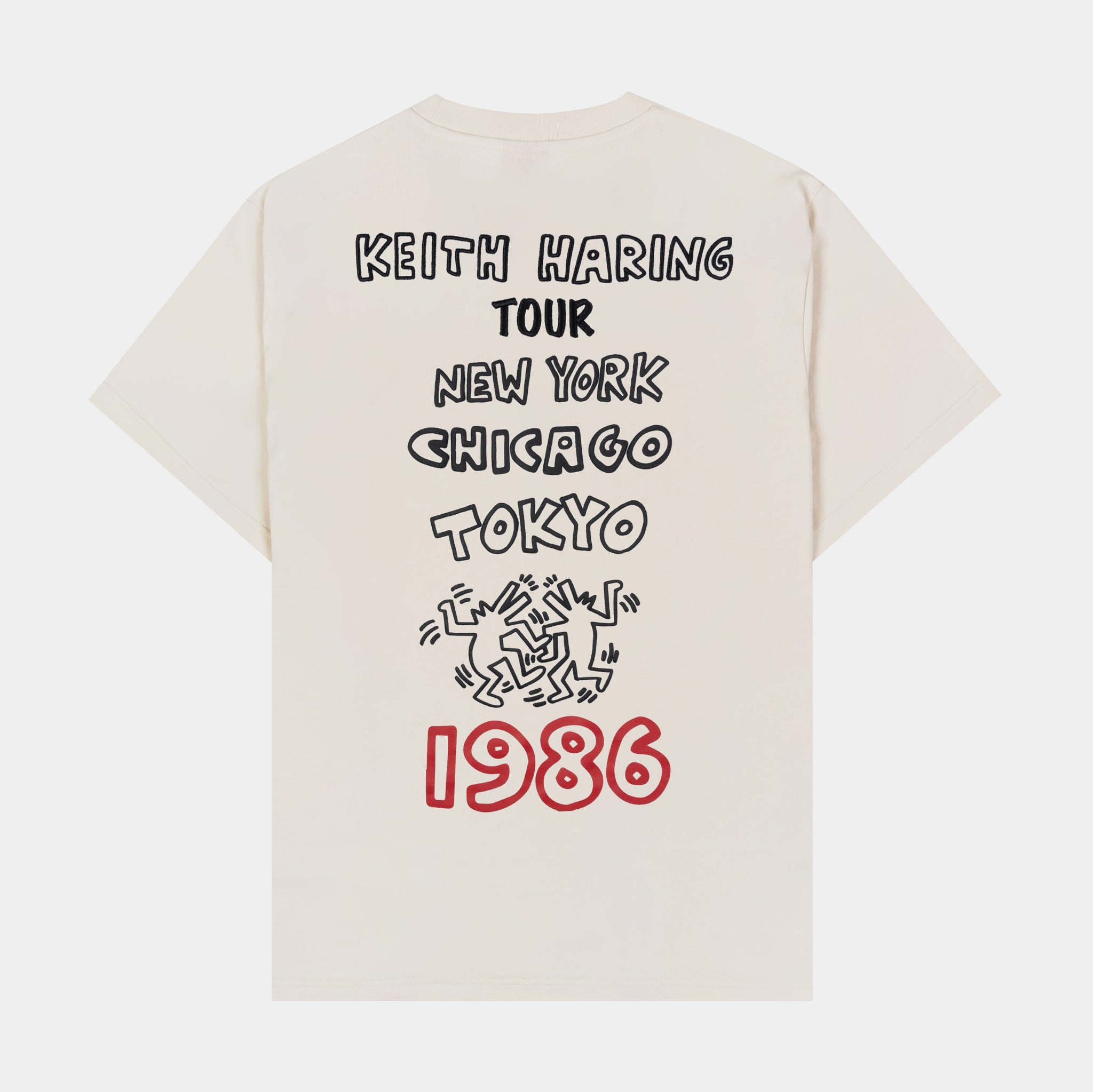 Shoe Palace SP x Keith Haring 1986 Mens Short Sleeve Shirt Beige Red ...