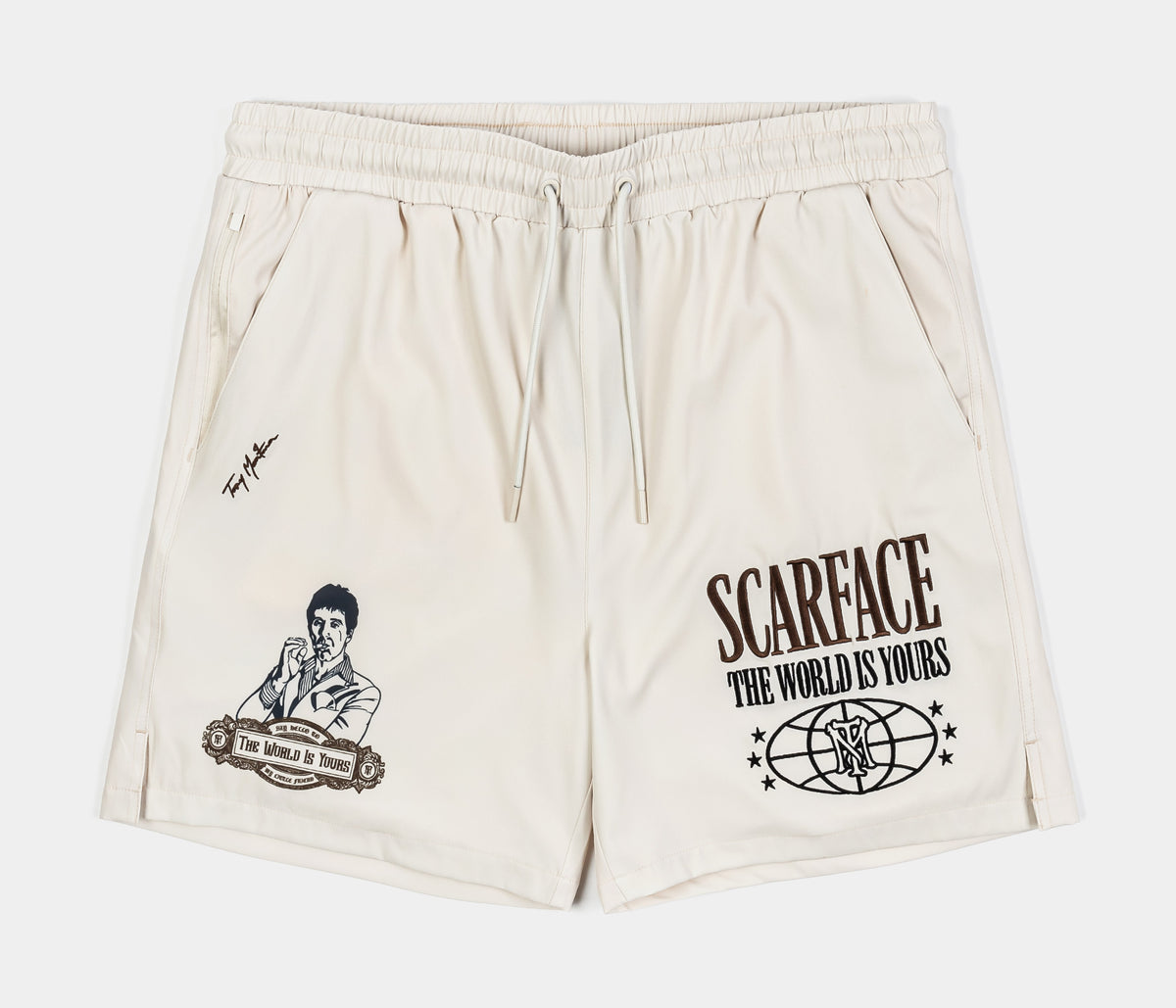 Shoe Palace SP x Scarface Icon Hybrid Mens Shorts Beige Taupe SFHS607 ...