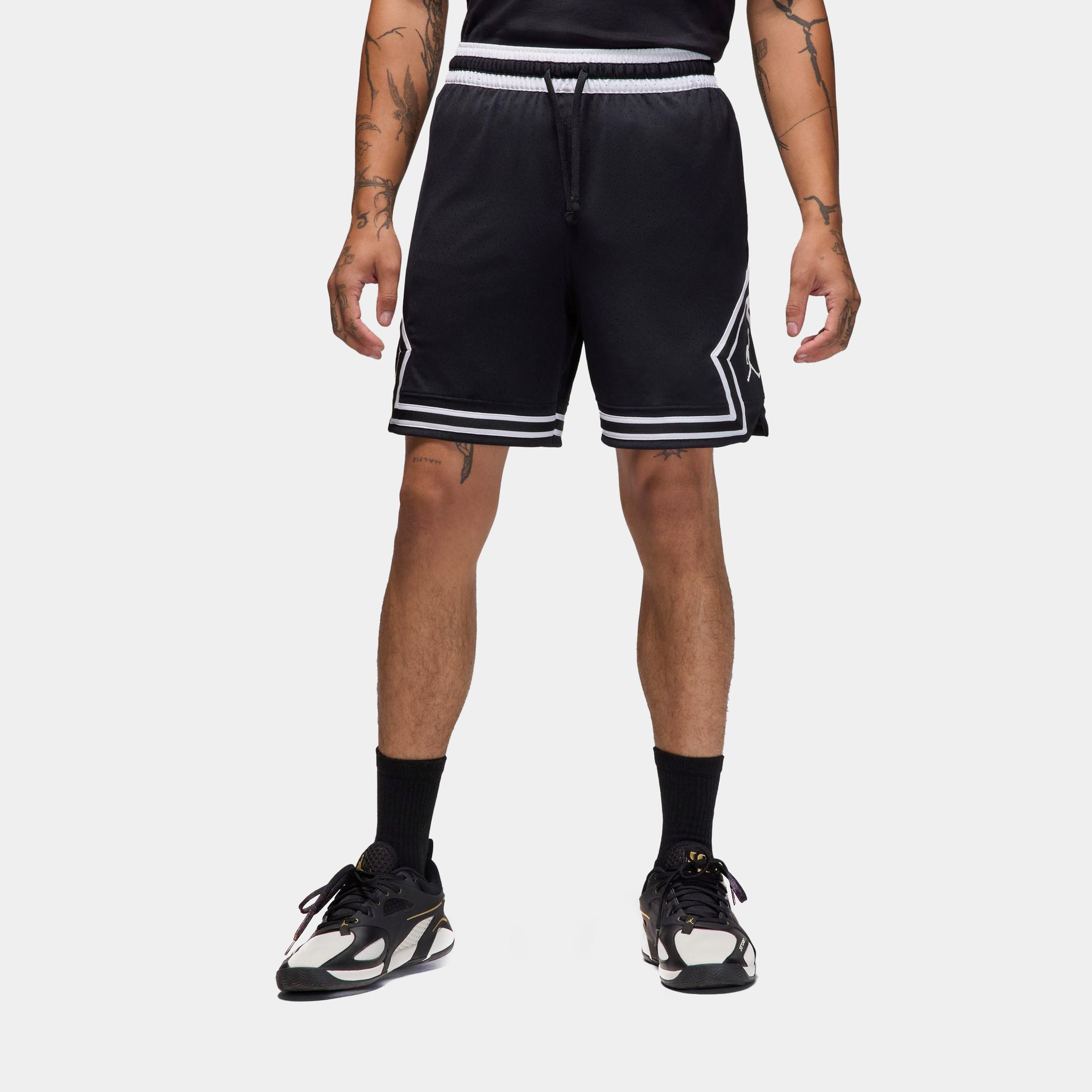 Jordan Dri Fit Diamond Mesh Mens Shorts Black White HF9910-010 – Shoe ...