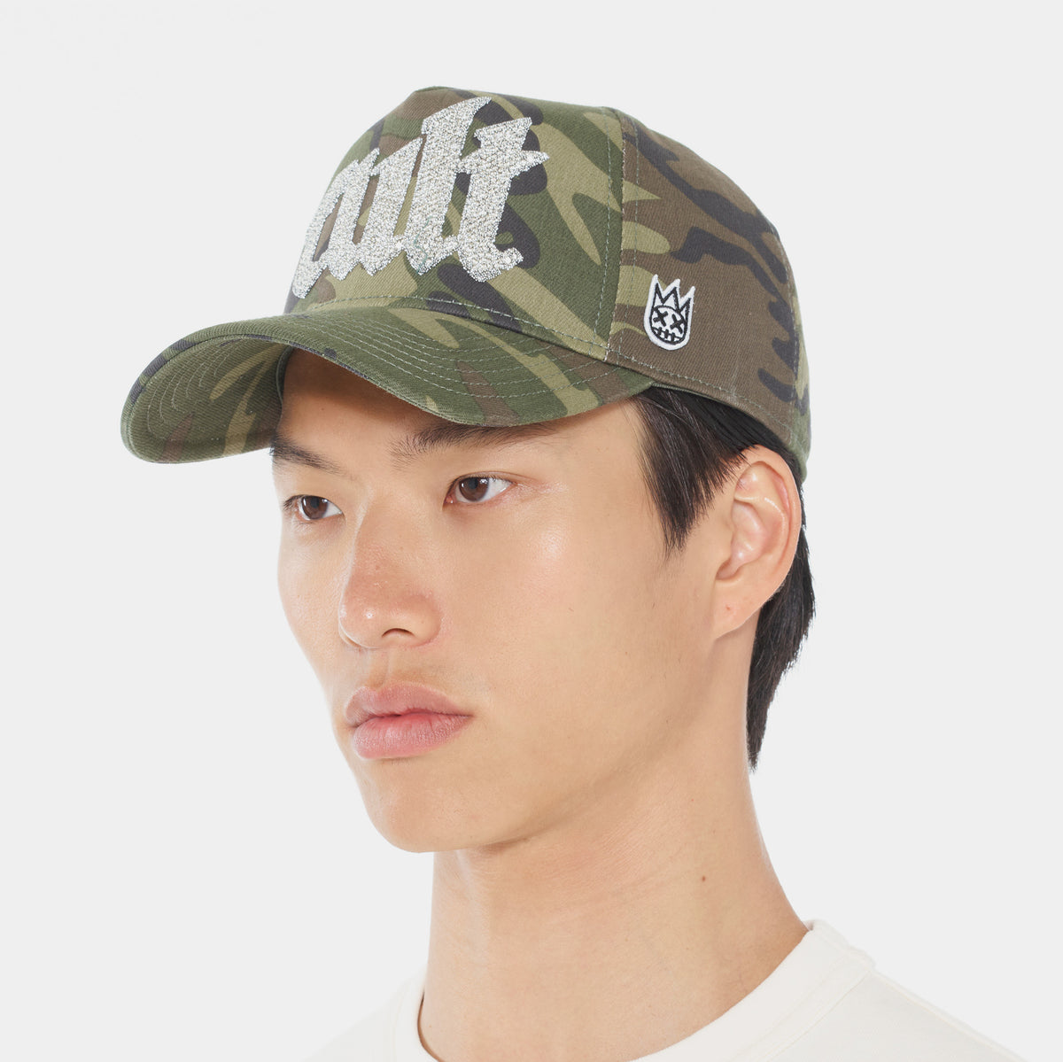 Cult Of Individuality Crystal Cult Script Logo Trucker Mens Hat Grey ...