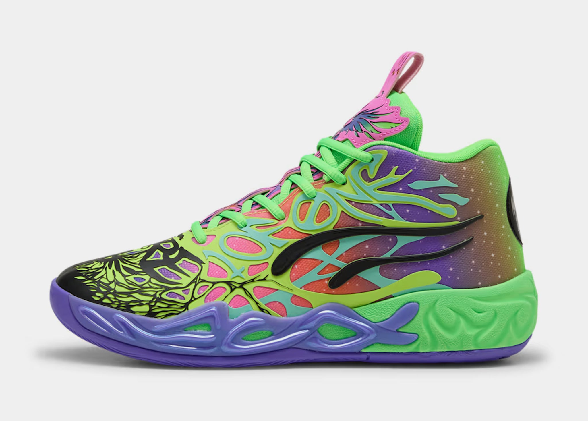 PUMA Puma x LaMelo Ball MB.04 Be You Mens Basketball Shoes Green Purple ...