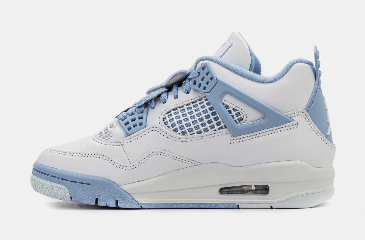 Jordan Air Jordan 4 Retro Aluminum Womens Lifestyle Shoes White ...