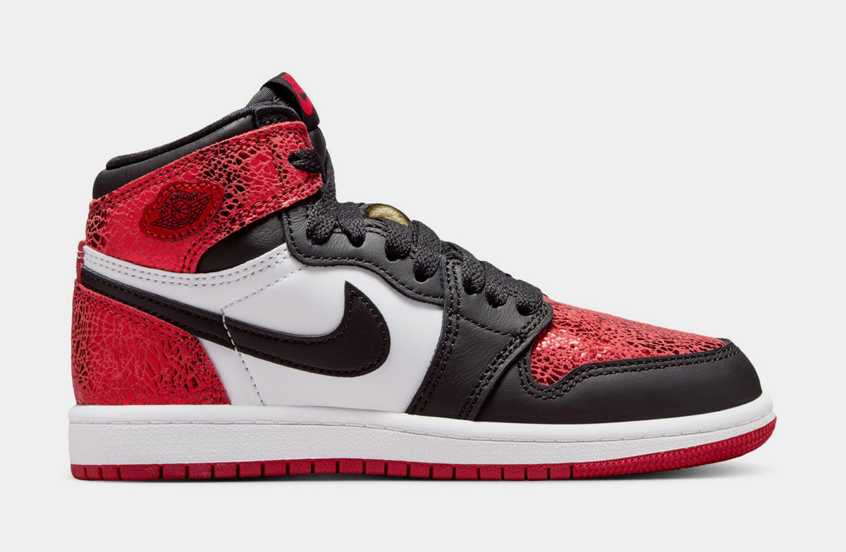 Jordan Air Jordan 1 Retro High OG Ruby Preschool Lifestyle Shoes ...