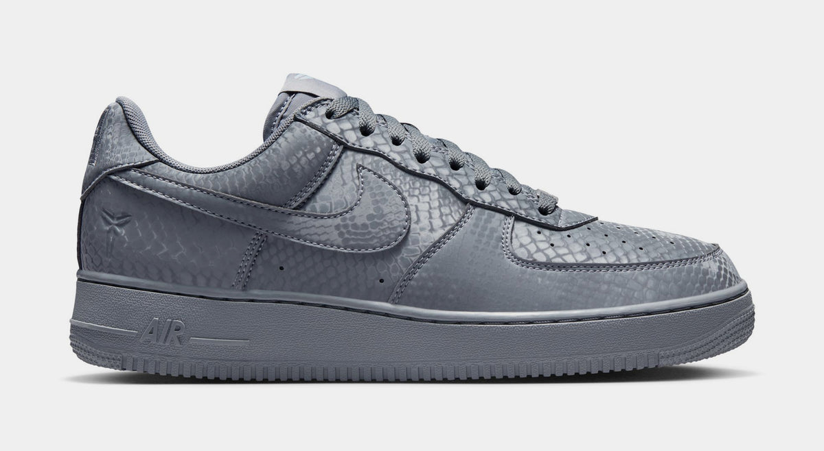 Nike Kobe Air Force 1 Low Cool Grey Mens Lifestyle Shoes Cool Grey Wolf ...