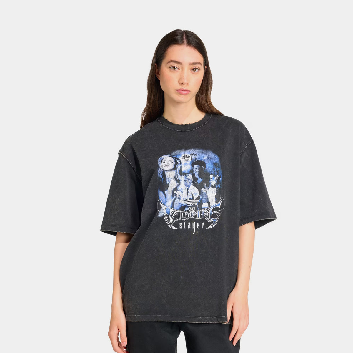 adidas Buffy The Vampire Slayer Oversized Washed Womens Short Sleeve ...