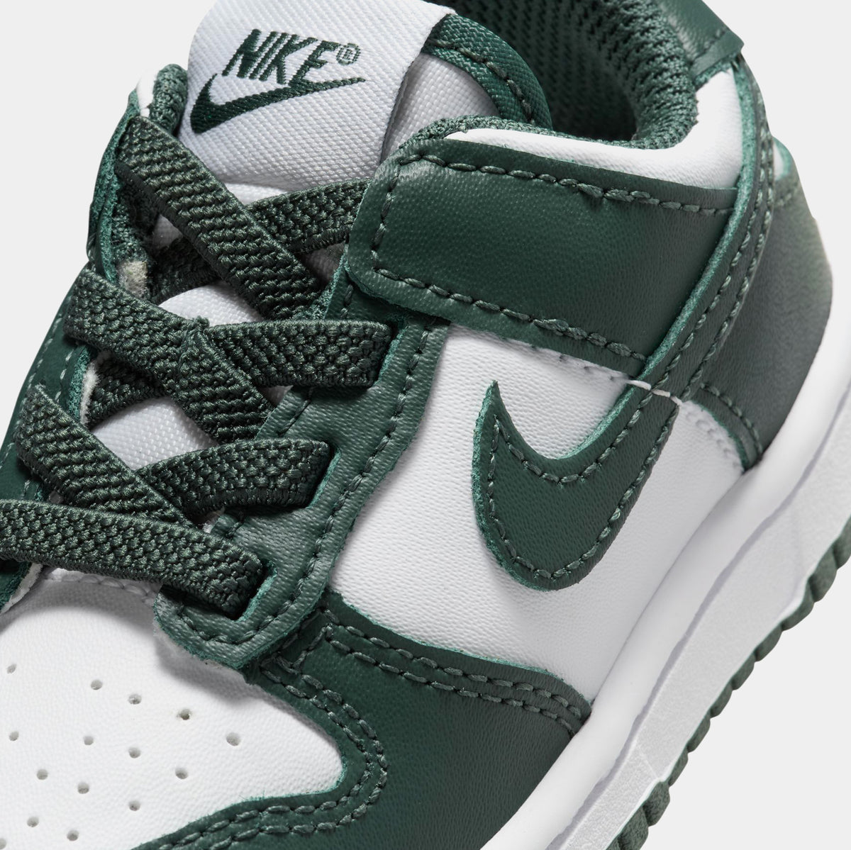 Nike Dunk Low Infant Toddler Lifestyle Shoes White Vintage Green FB9107 ...