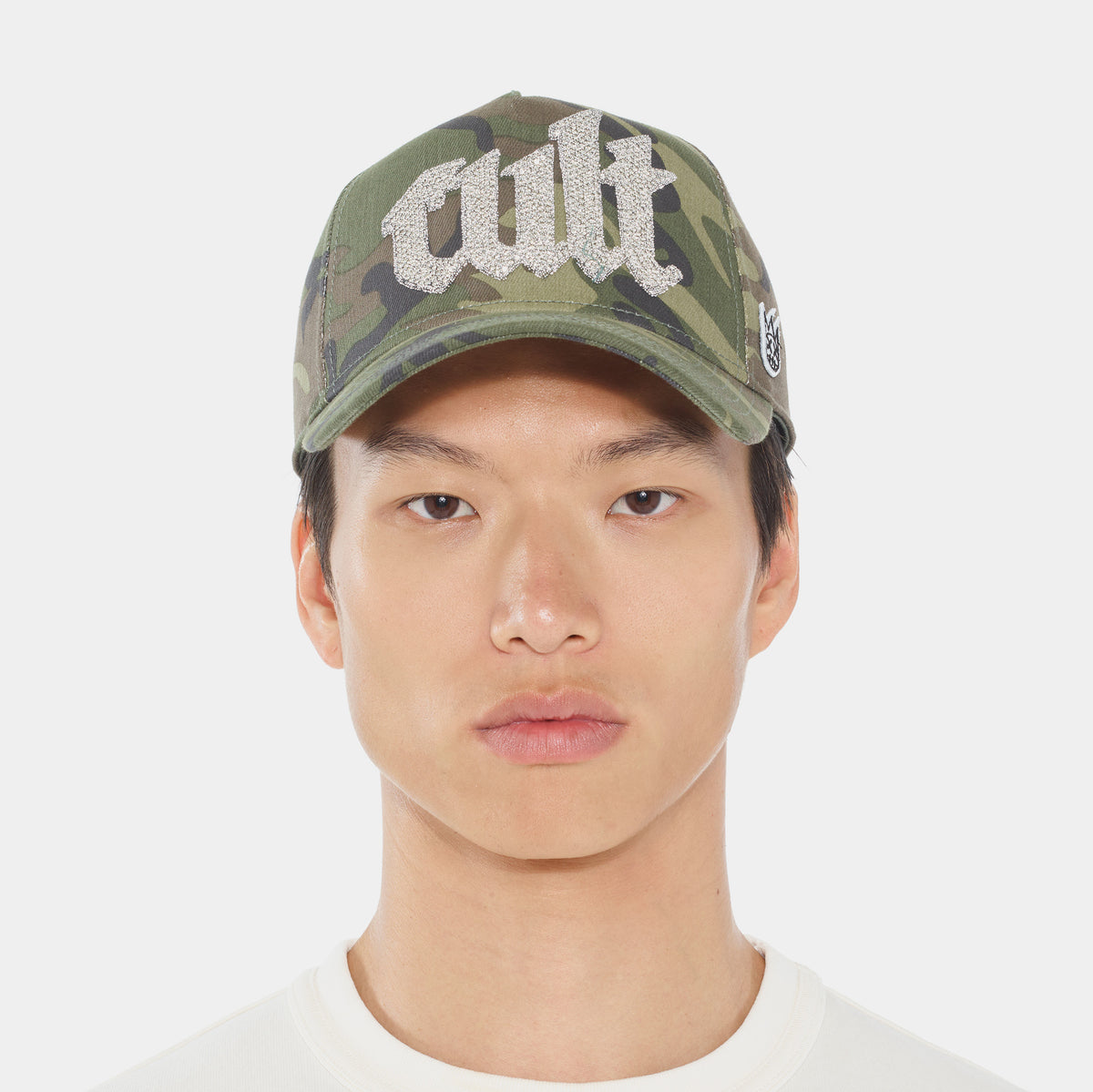 Cult Of Individuality Crystal Cult Script Logo Trucker Mens Hat Grey ...