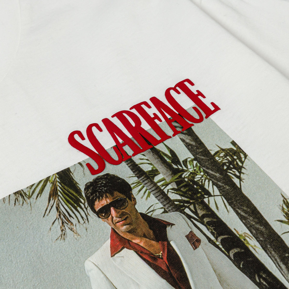 Shoe Palace SP x Scarface Money First Mens Short Sleeve Shirt White Red ...