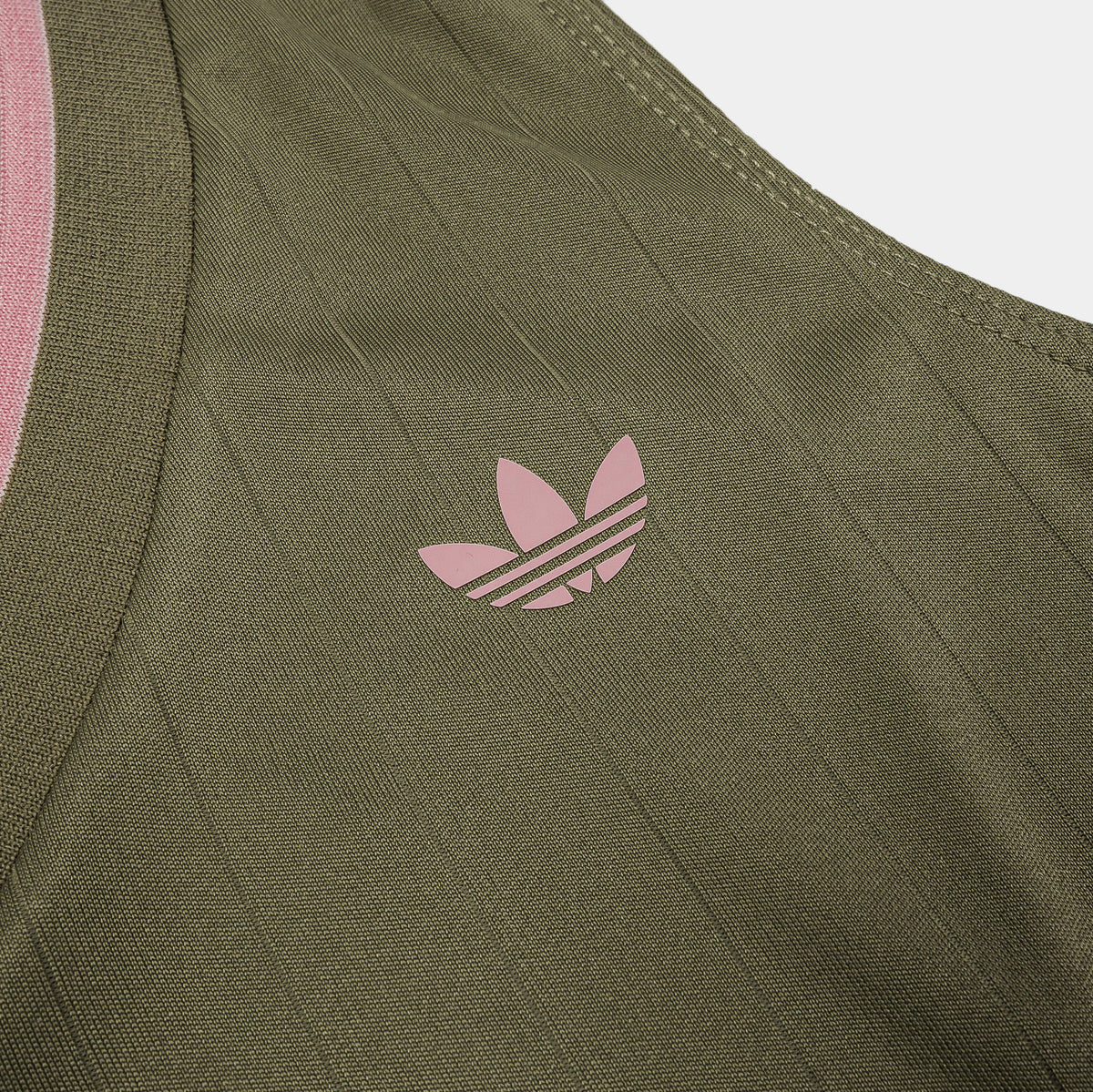 adidas Soccer Summer V Neck Tank Womens Short Sleeve Olive Pink KD2281 ...