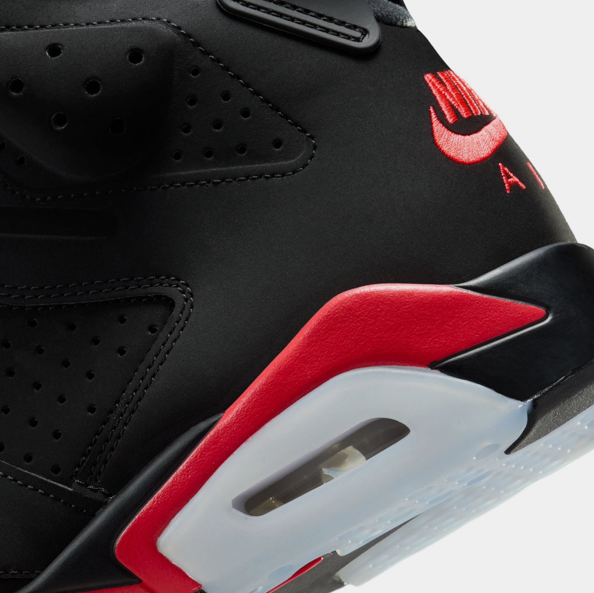 Jordan Air Jordan 6 Retro Infrared Salesman Mens Lifestyle Shoes Black ...